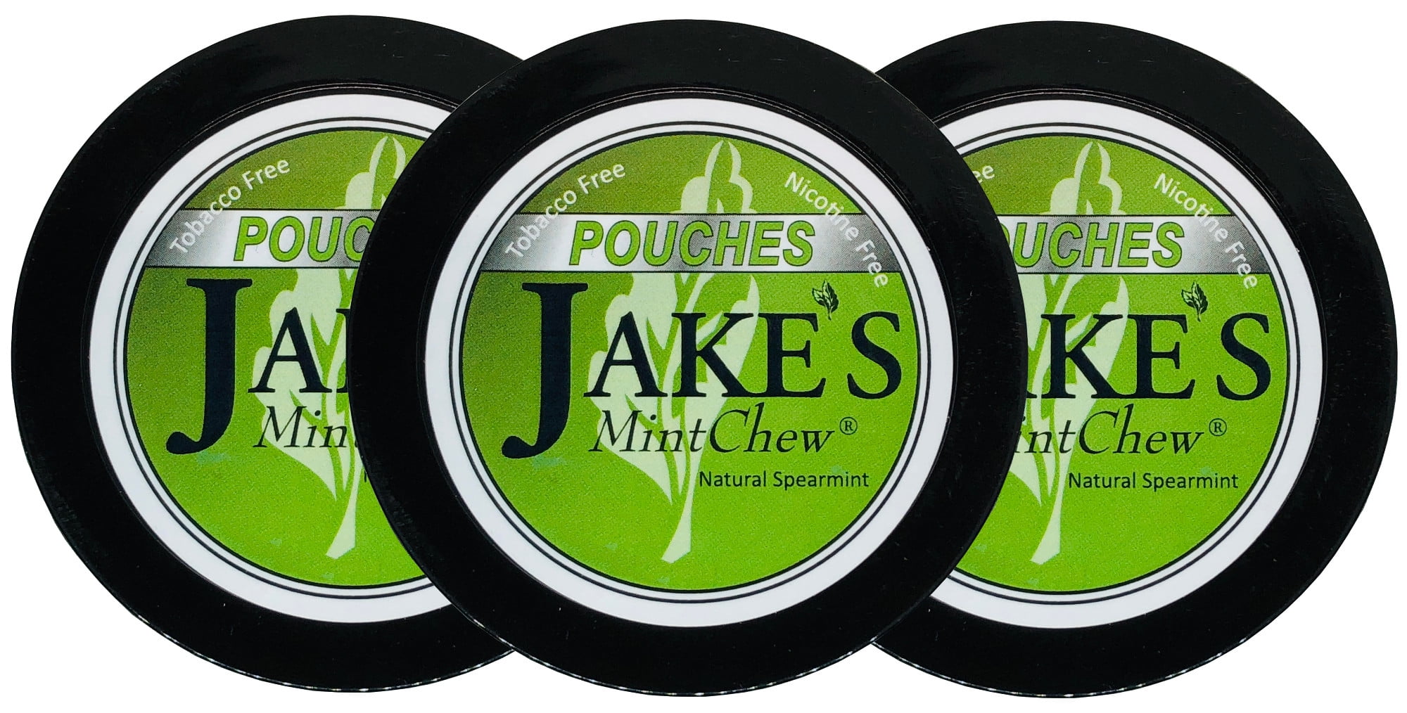 Jake's Mint Herbal Chew Spearmint Pouch Tobacco & Nicotine Free - 3 ...