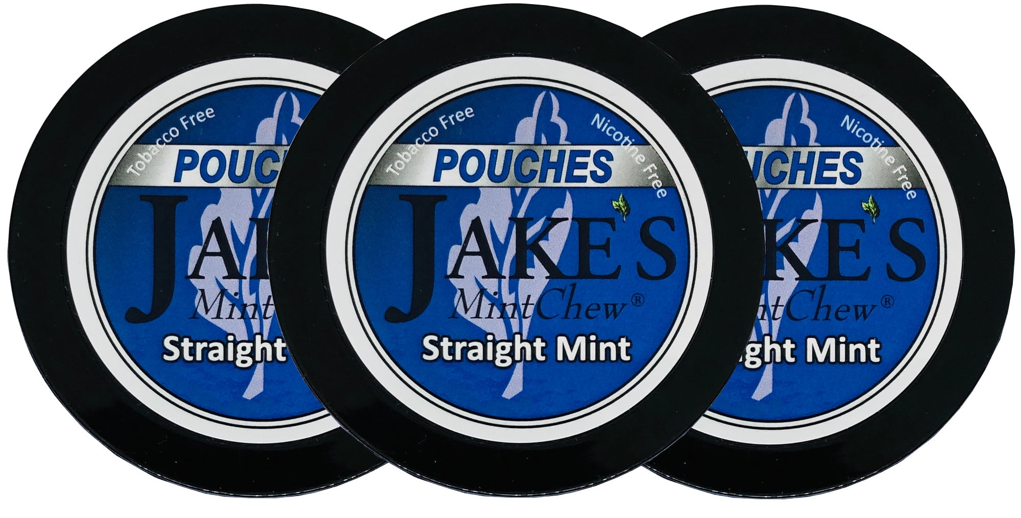 Jake's Mint Herbal Chew Straight Mint Pouch Tobacco & Nicotine Free - 3 ...