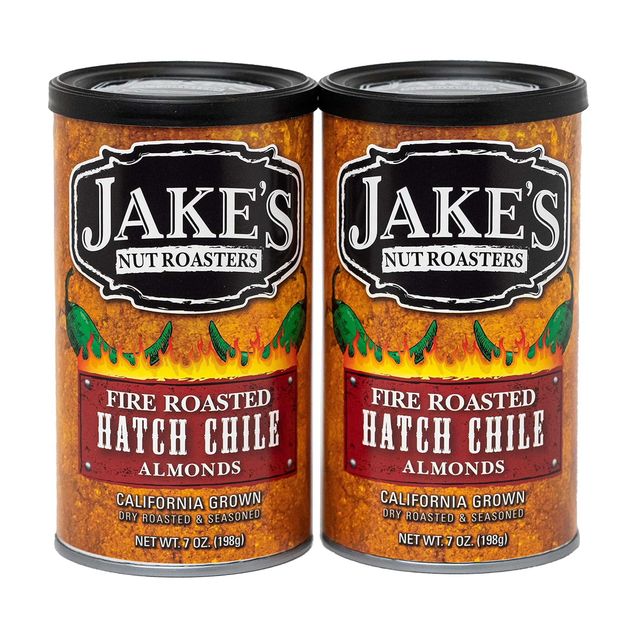 Jake's Nut Roasters - Fire Roasted Hatch Chile Almonds (2 Pack) Whole ...