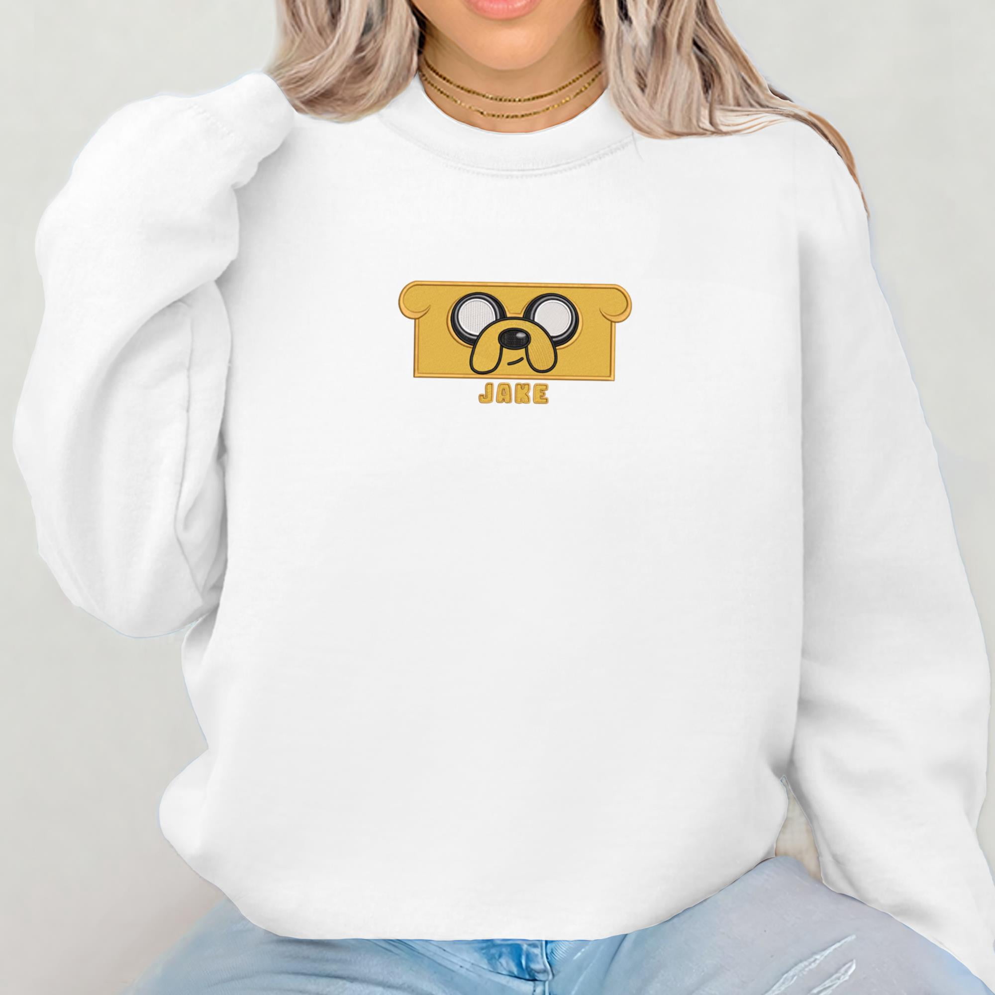 Jake the Yellow Dog Adventure Cartoon Embroidered Classic Crewneck ...