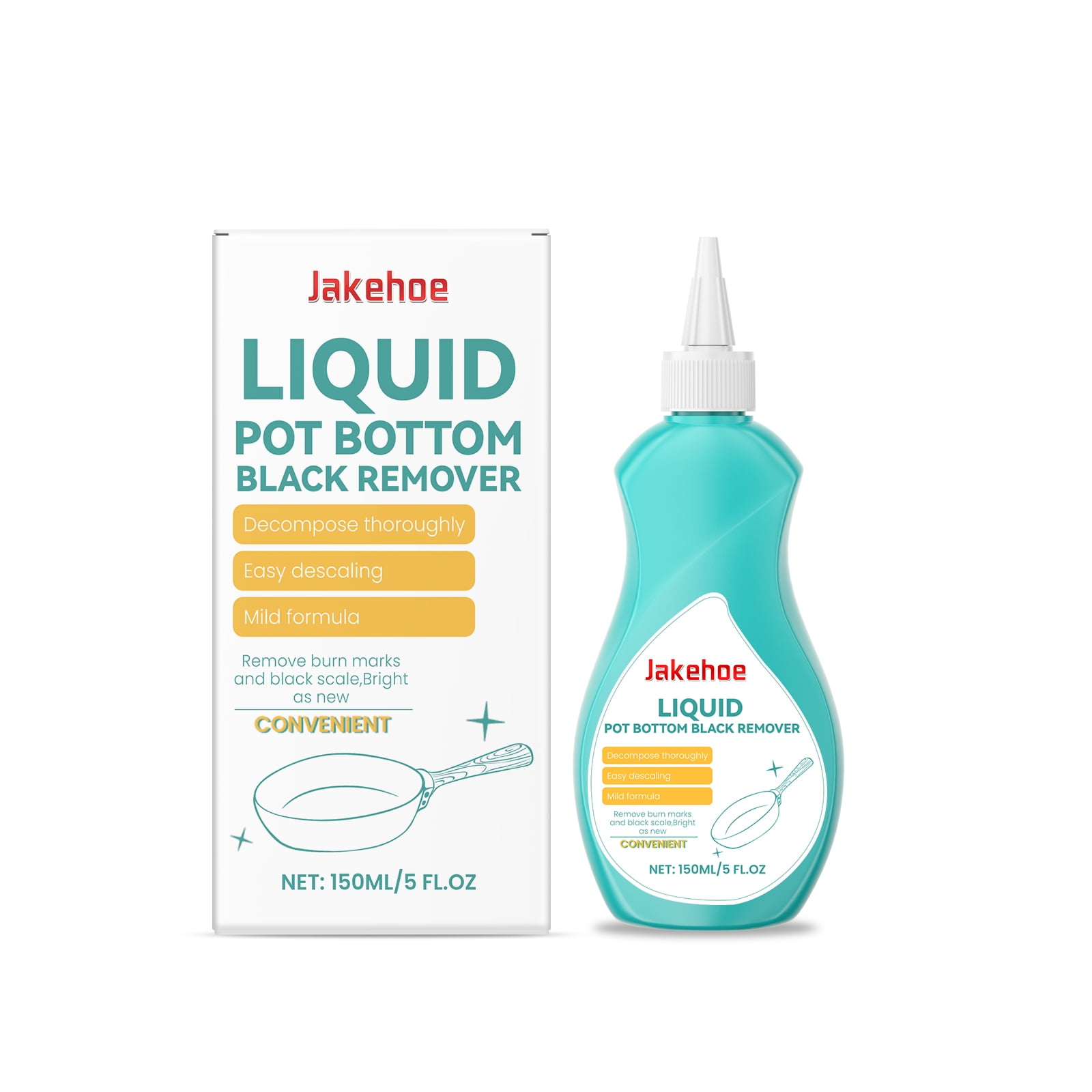 Jakehoe Pan Bottom Cleaner Clean Kitchen Utensils Pan Bottom Grease And ...