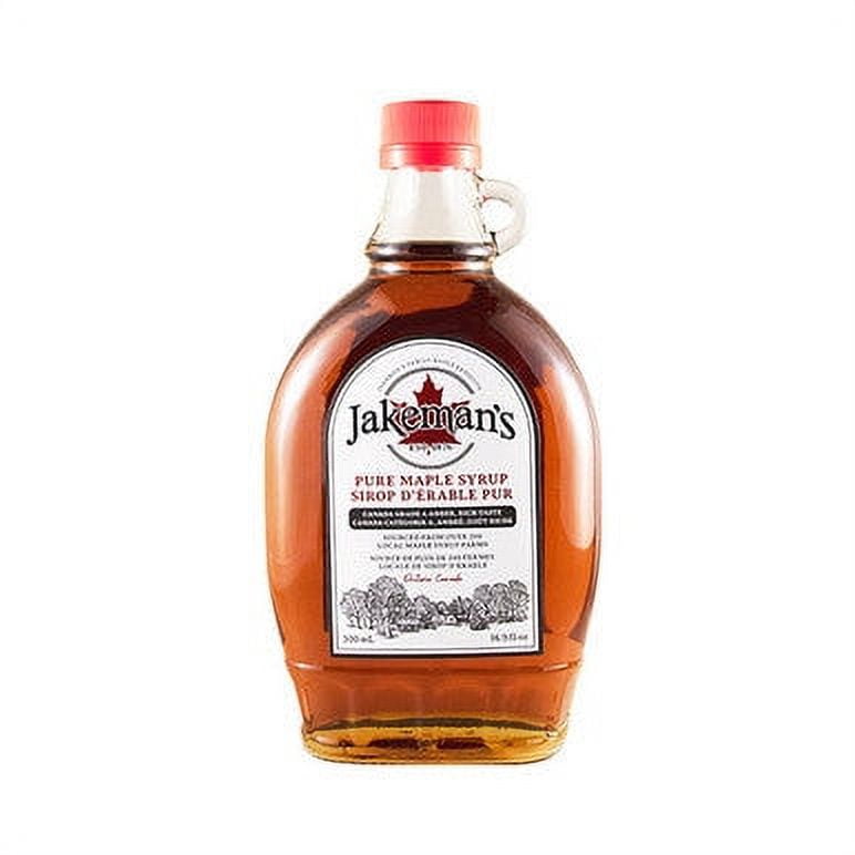 Jakeman's Pure Maple Syrup, Canada Grade A, Amber, 500mL/16.9 fl. oz ...