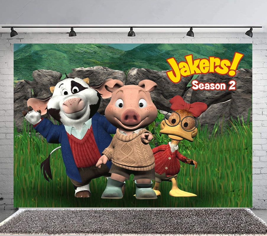 Jakers! The Adventures of Piggley Winks Backdrop Banner Party Supplies ...