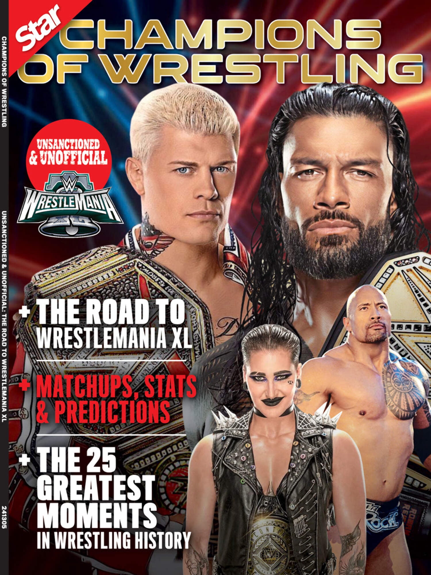 Jakks Pacific Champions of Wrestling - Road To Wrestlemania XL Posters ...