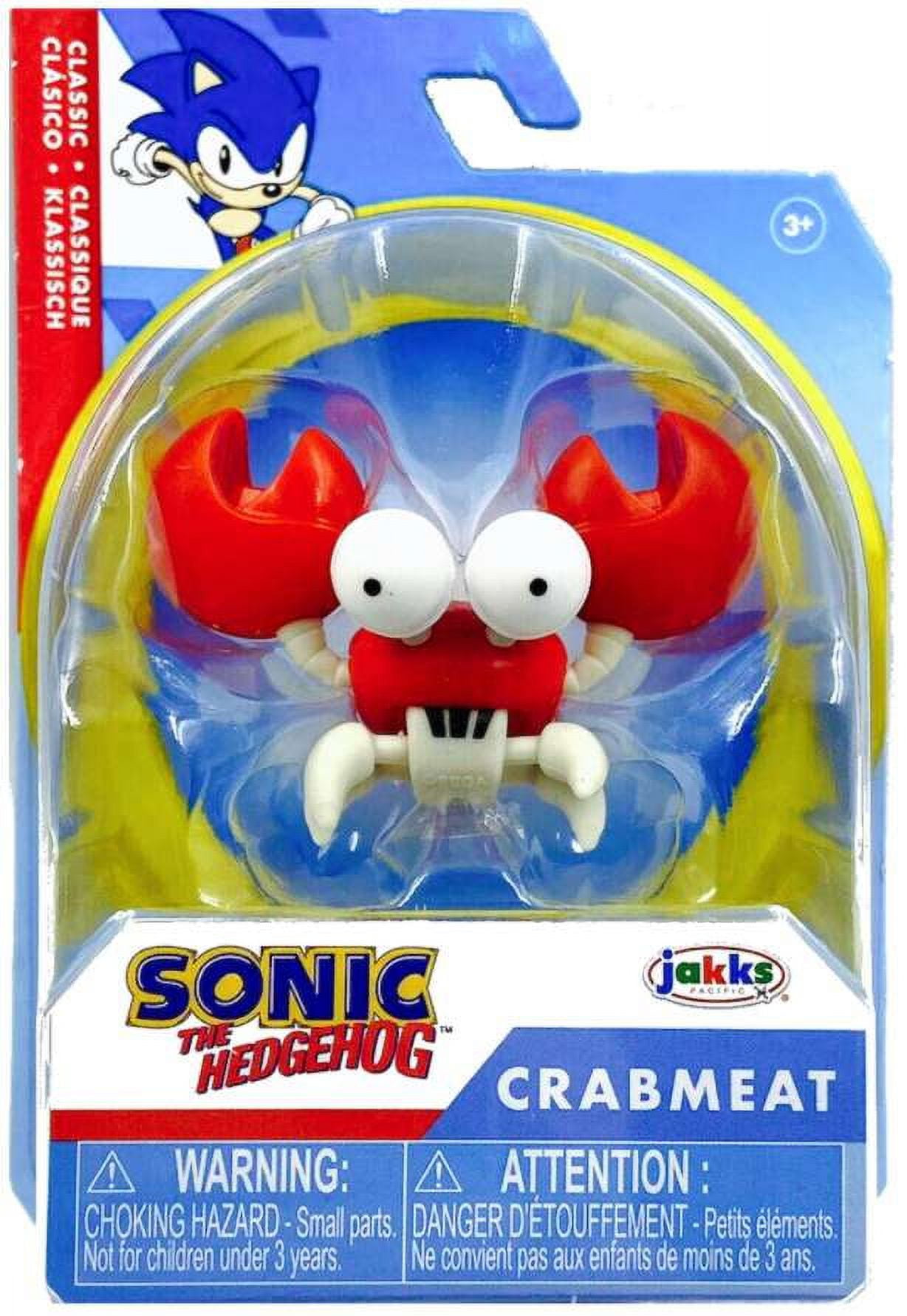 Jakks Pacific Sonic The Hedgehog Crabmeat Mini Figure, 2.5” Action ...