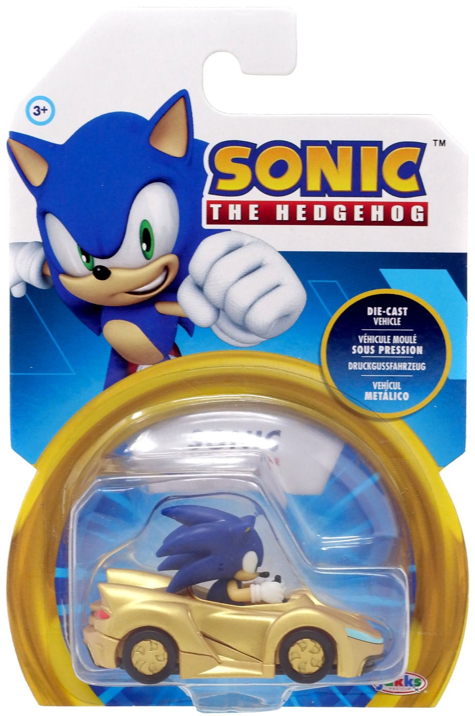 Jakks Pacific Sonic The Hedgehog Sonic Diecast Play Vehicle, 3+ Yrs ...