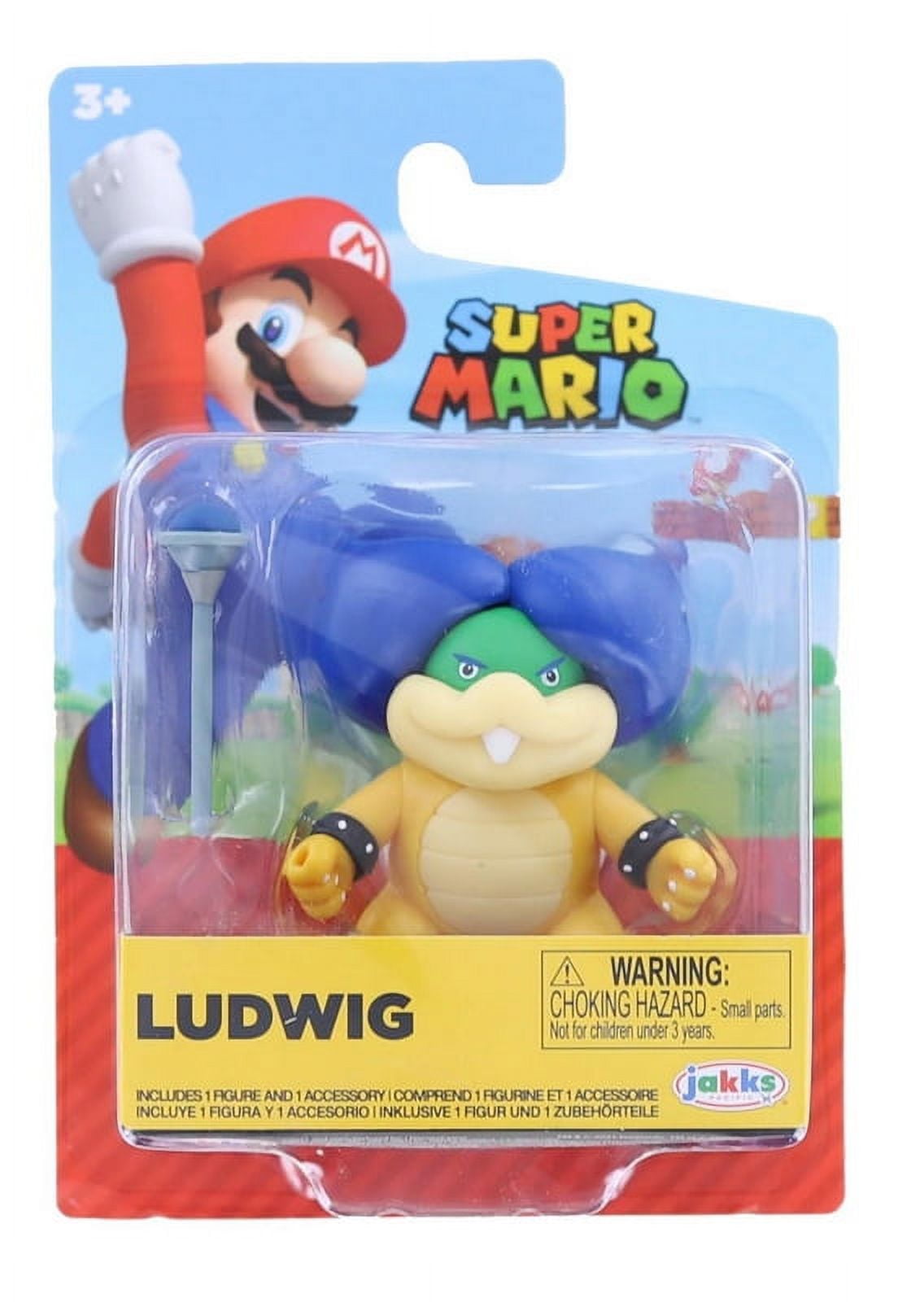 Jakks Pacific Super Mario Wave 31 Ludwig Von Koopa 2.5-Inch Mini Figure ...
