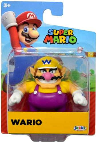 Jakks Pacific World of Nintendo Wario Mini Action Figure, Super Mario ...