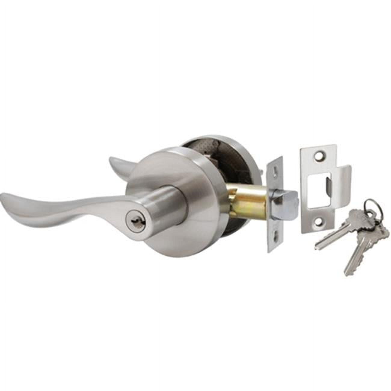 Jako Door Lock Palermo Residential- Antique Brass - Zamak - Walmart.com
