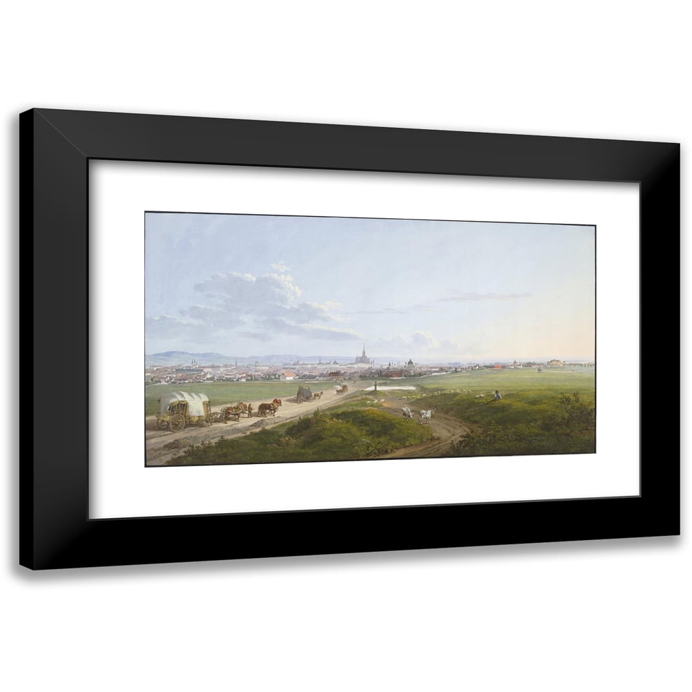 Jakob Alt 14x10 Black Modern Framed Museum Art Print Titled - View of ...
