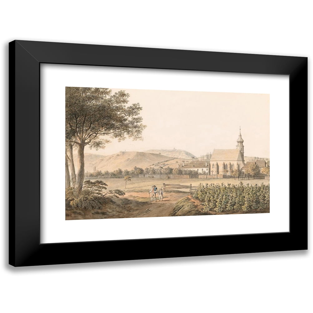 Jakob Alt 14x11 Black Modern Framed Museum Art Print Titled - A View of ...