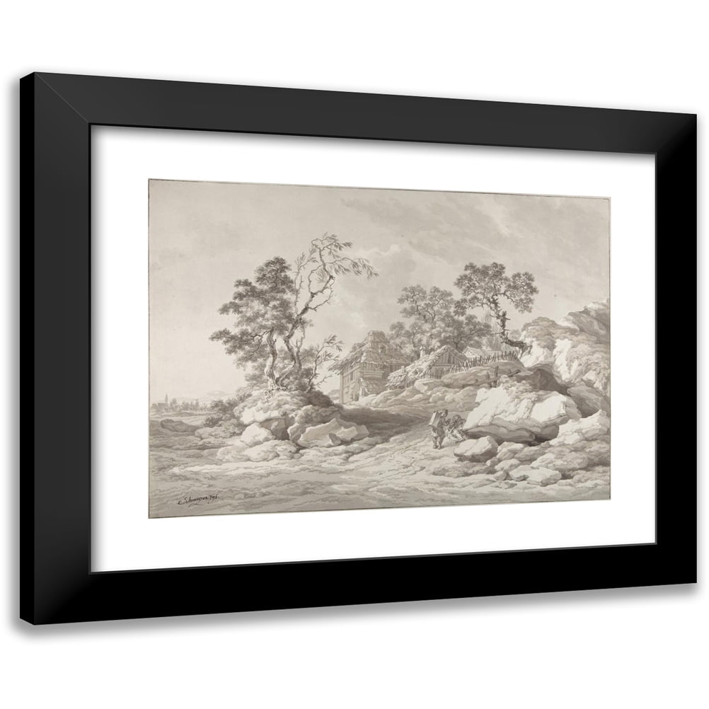 Jakob Matthias Schmutzer 18x14 Black Modern Framed Museum Art Print ...