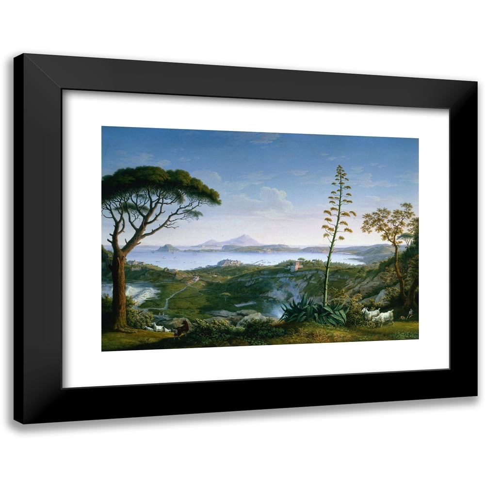 Jakob Philipp Hackert 14x11 Black Modern Framed Museum Art Print Titled ...
