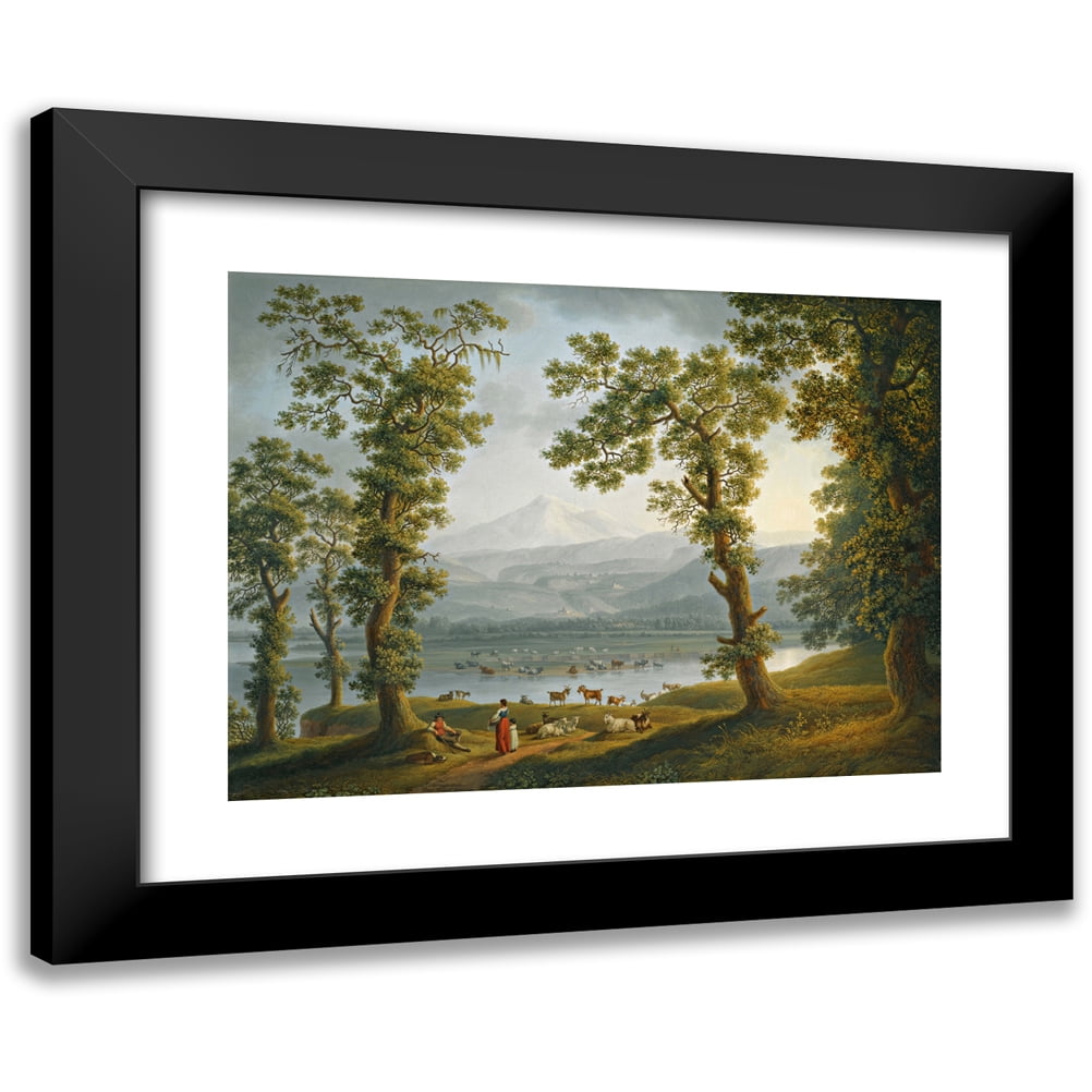 Jakob Philipp Hackert 18x14 Black Modern Framed Museum Art Print Titled ...