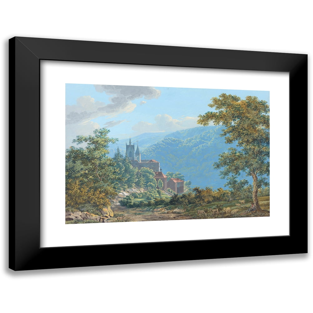 Jakob Wilhelm Huber 24x18 Black Modern Framed Museum Art Print Titled ...