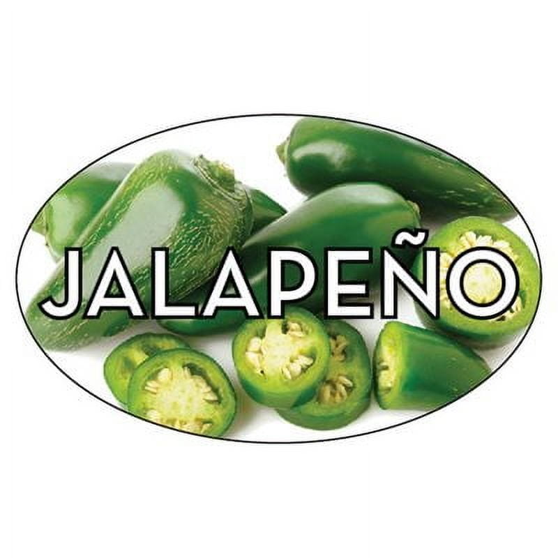 Jalapeno Food Store Labels 1.25" x 2" 500 each per roll Great Quality ...