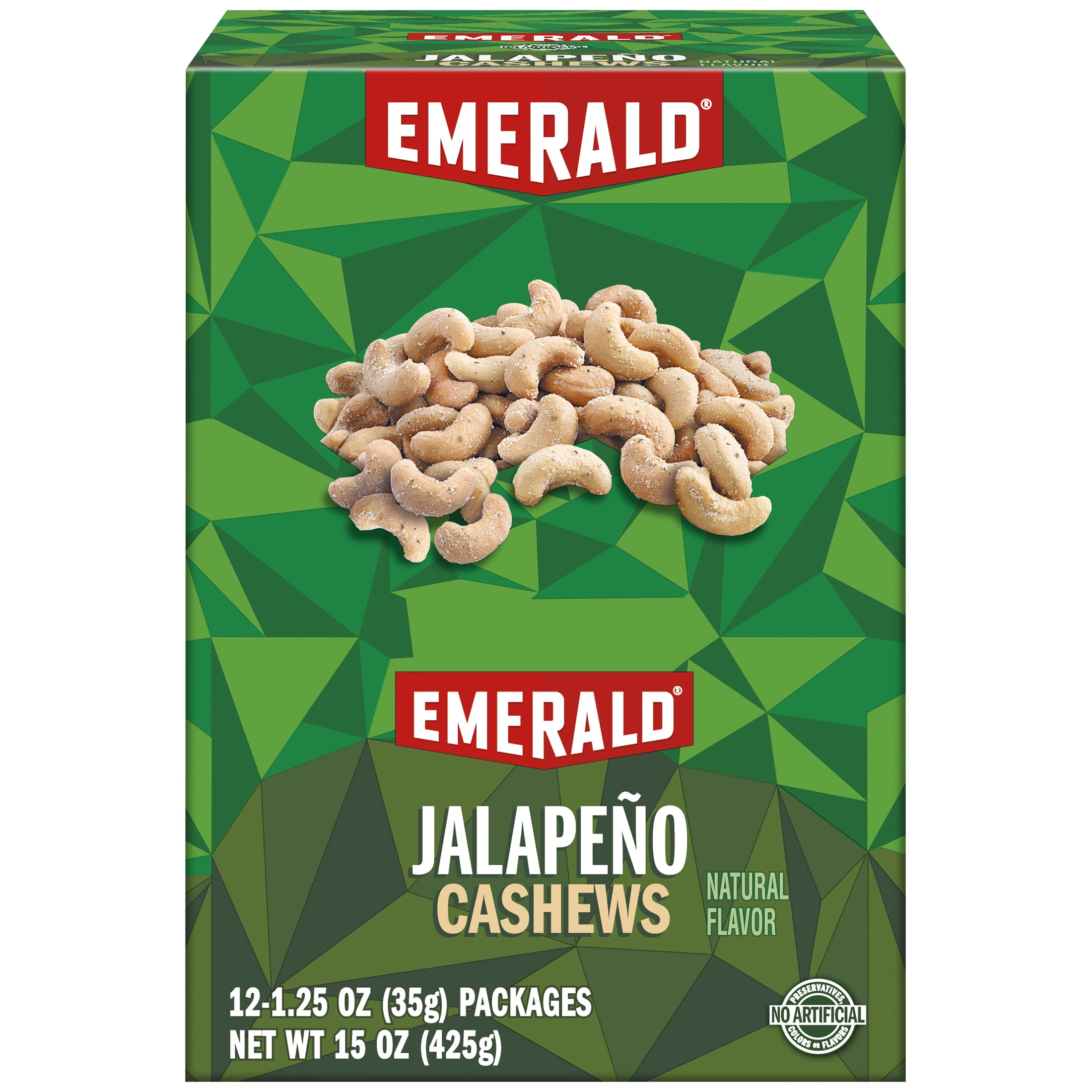 Jalapeno Seasoned Cashews | 1.25 Oz Individual Snack Tubes | Kosher ...