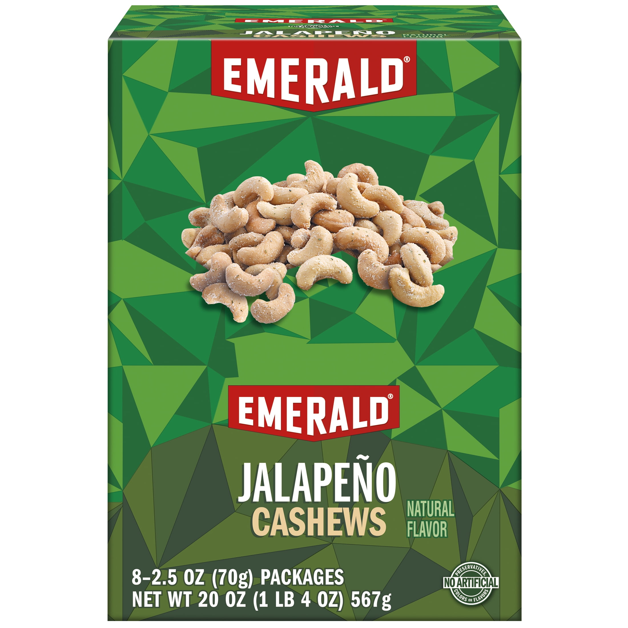 Jalapeno Seasoned Cashews | 2.5 Oz Individual Snack Tubes | Kosher Certified, Non-GMO, Contains ...