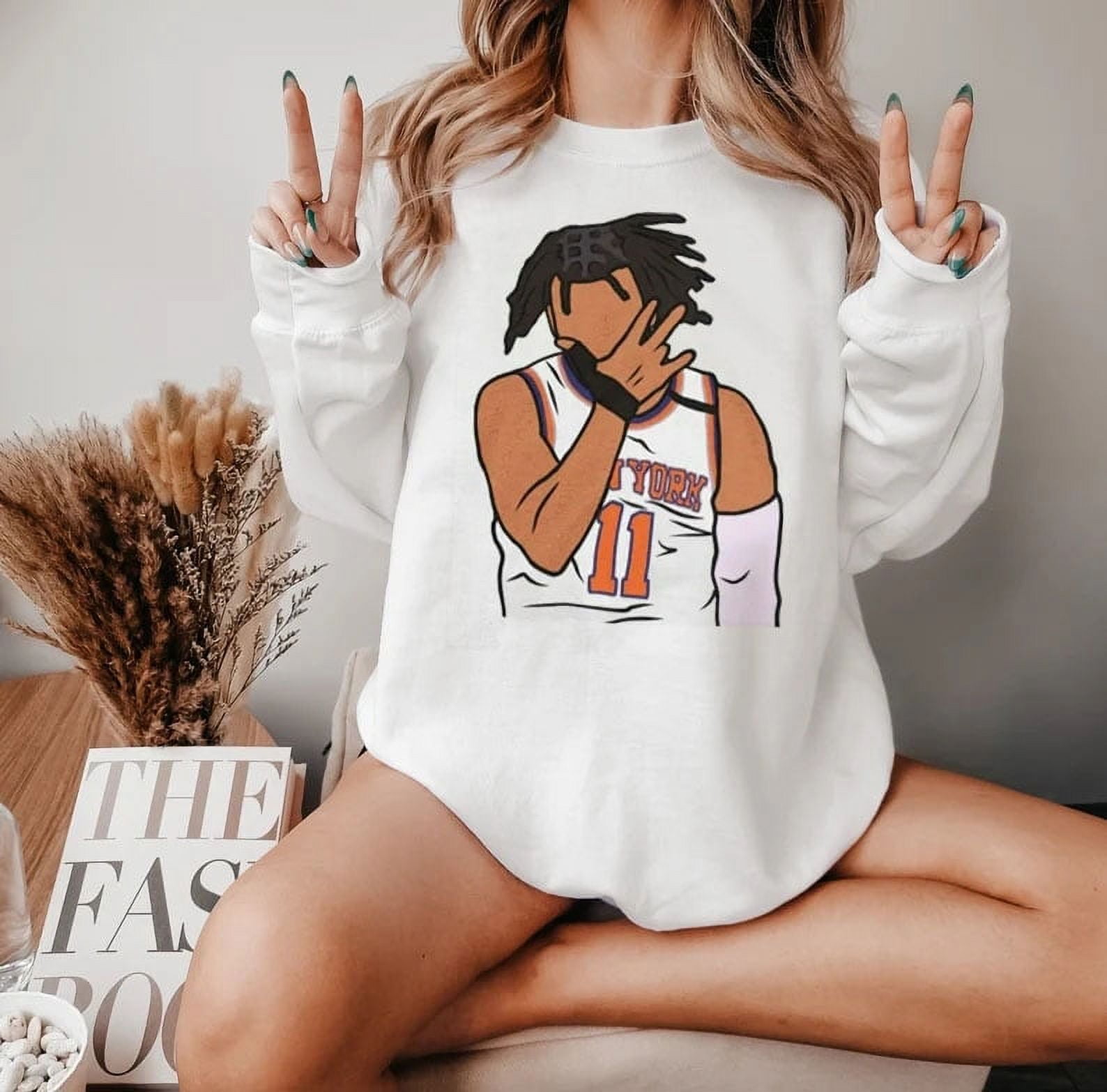 Jalen Brunson 3 Point Celebration sweatshirt - Walmart.com Jalen Brunson 3 Point Celebration sweatshirt - Walmart.com
