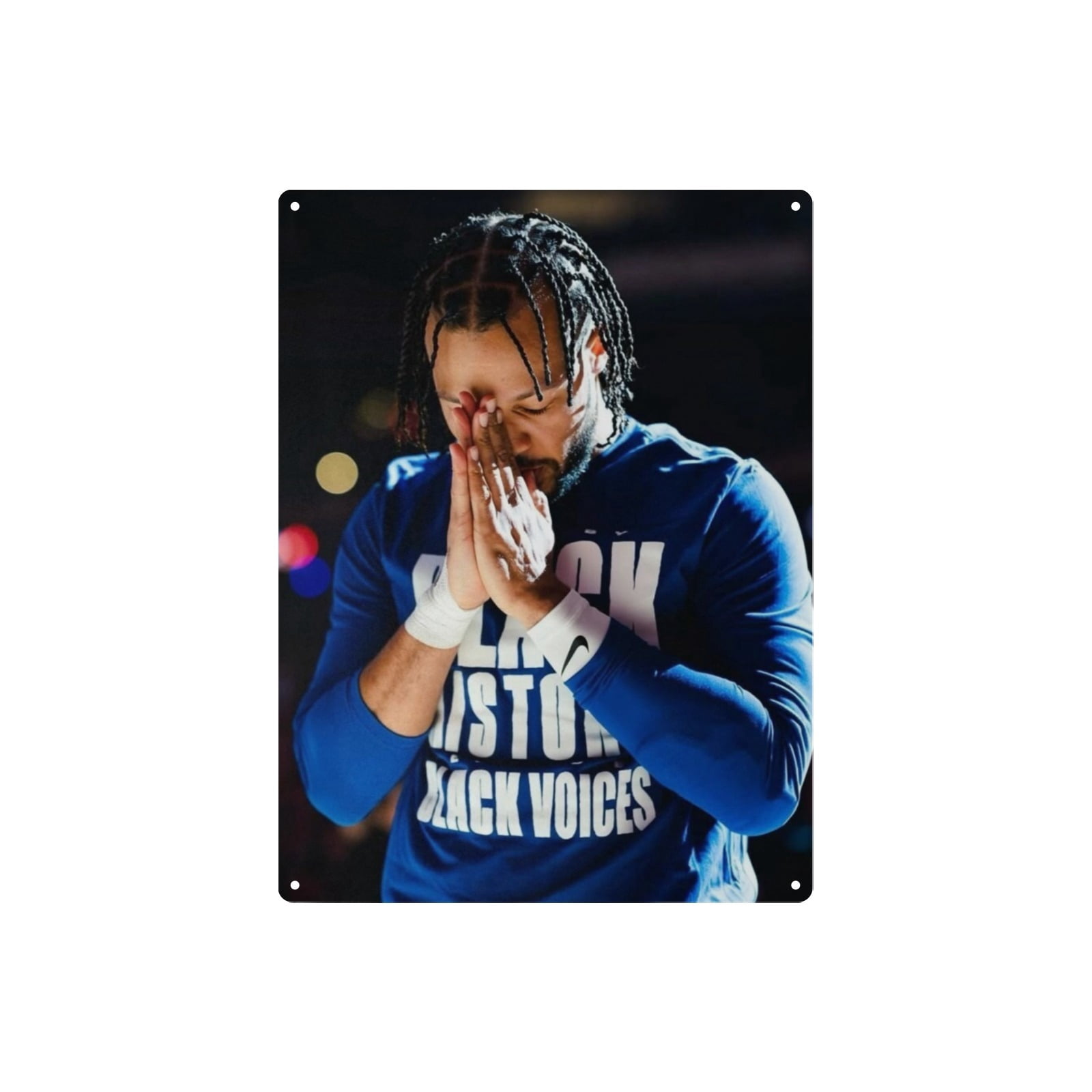 Jalen Brunson Retro Metal Tin Sign - Vintage Basketball Wall Decor for ...