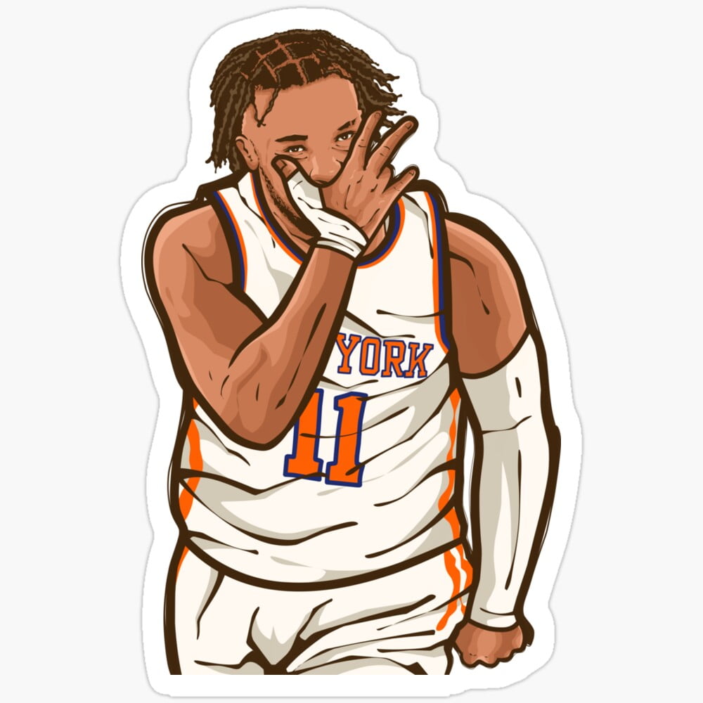 Jalen Brunson Three Point Celebration Sticker Phone Decal Water Bottle ...