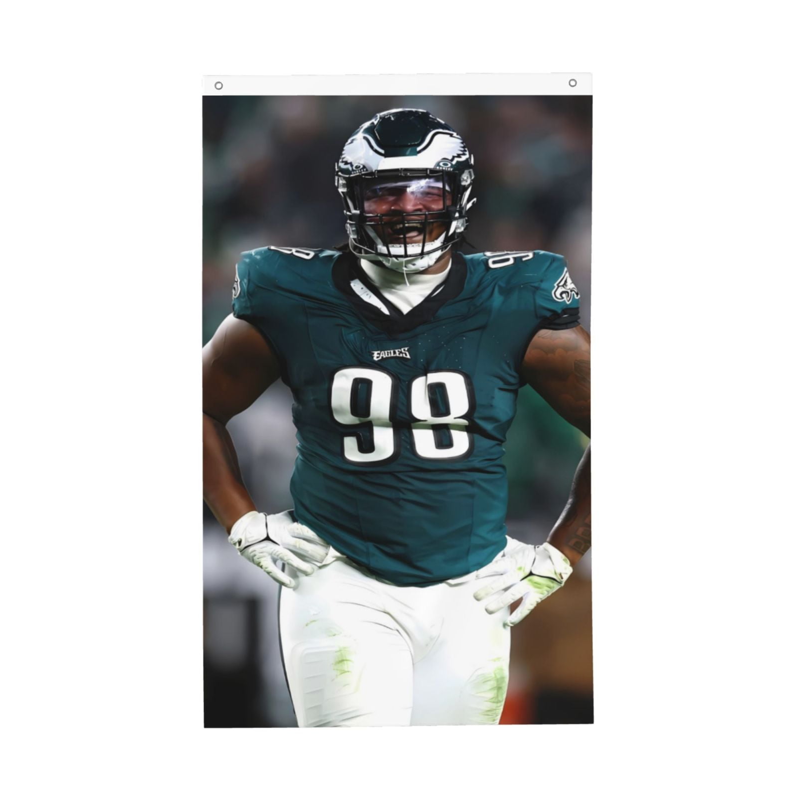 Jalen Carter Player Flags American Football Double-Sided Cheering Flags ...