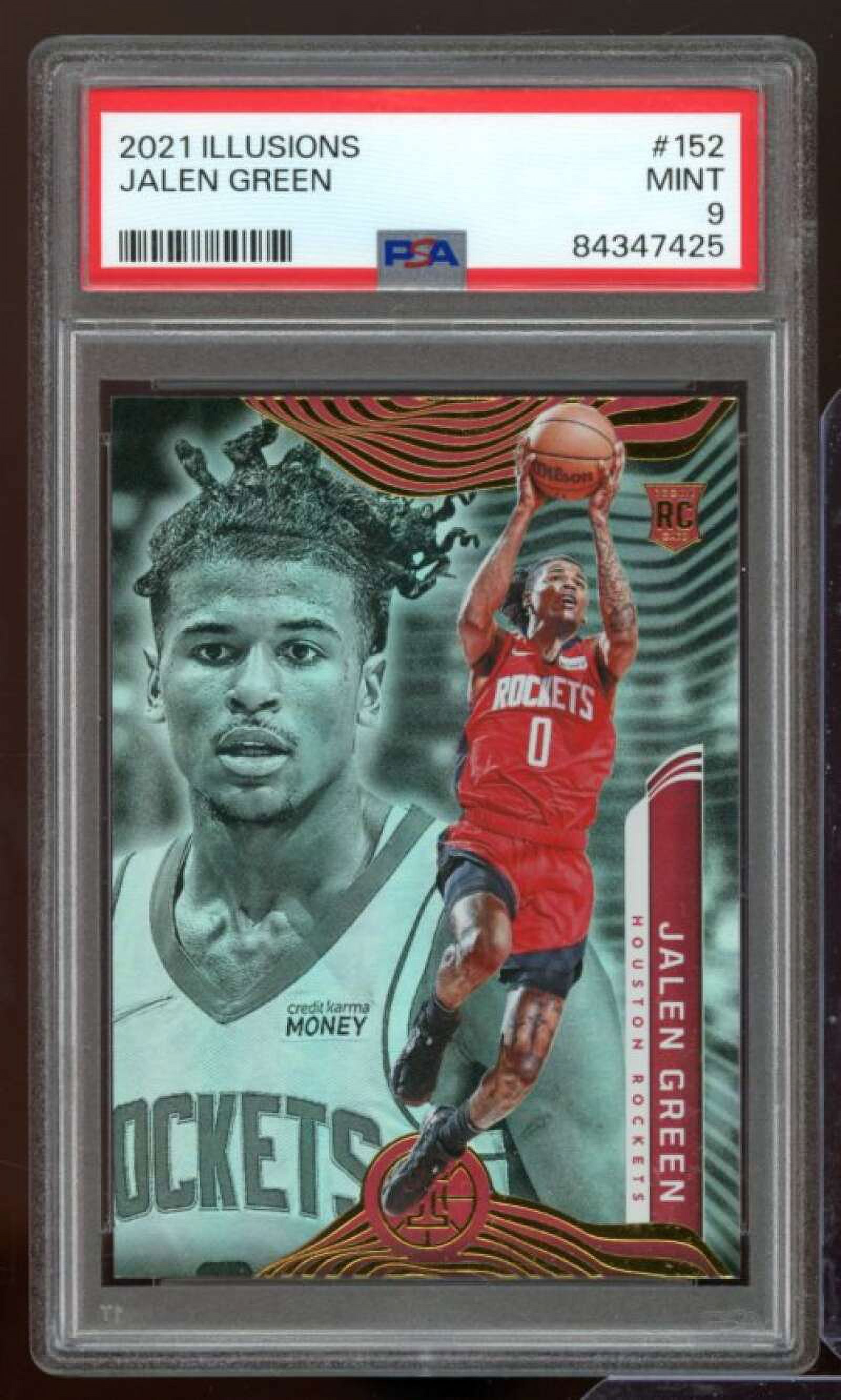 Jalen Green Rookie Card 2021-22 Illusions #152 PSA 9 - Walmart.com
