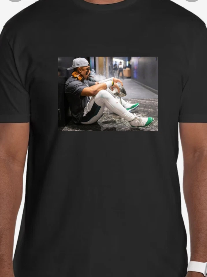 Jalen Hurts Iconic Image Super Bowl LIX Champion Eagles Shirt / Hoodie ...
