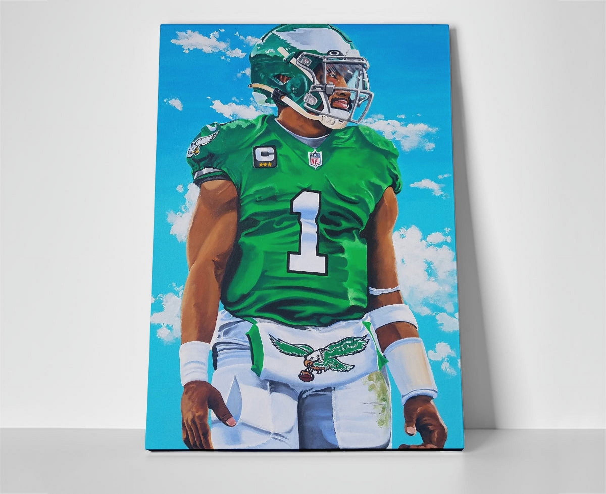 Jalen Hurts NFL Poster or Wrapped Canvas - Walmart.com