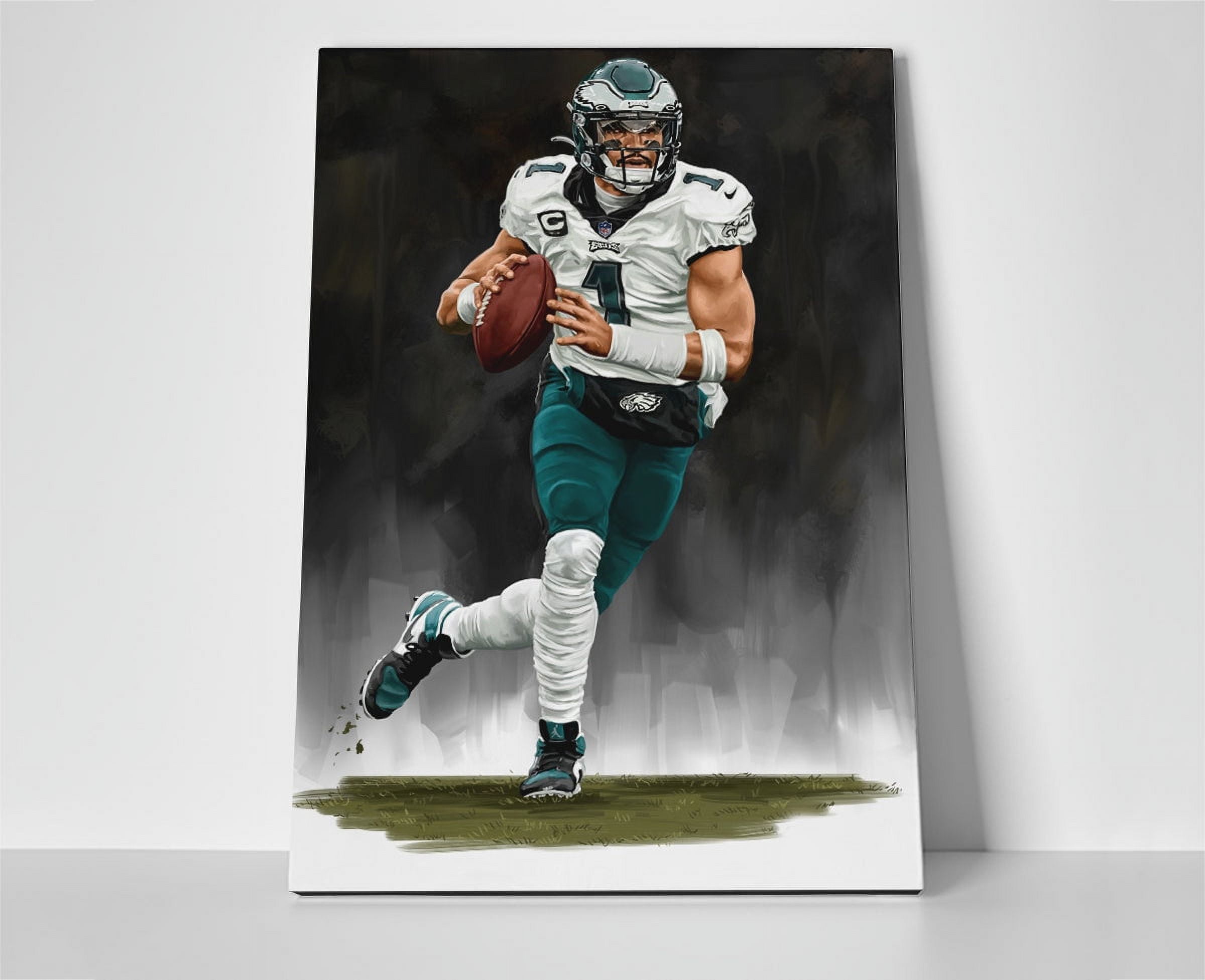 Jalen Hurts Painting Poster or Wrapped Canvas - Walmart.com