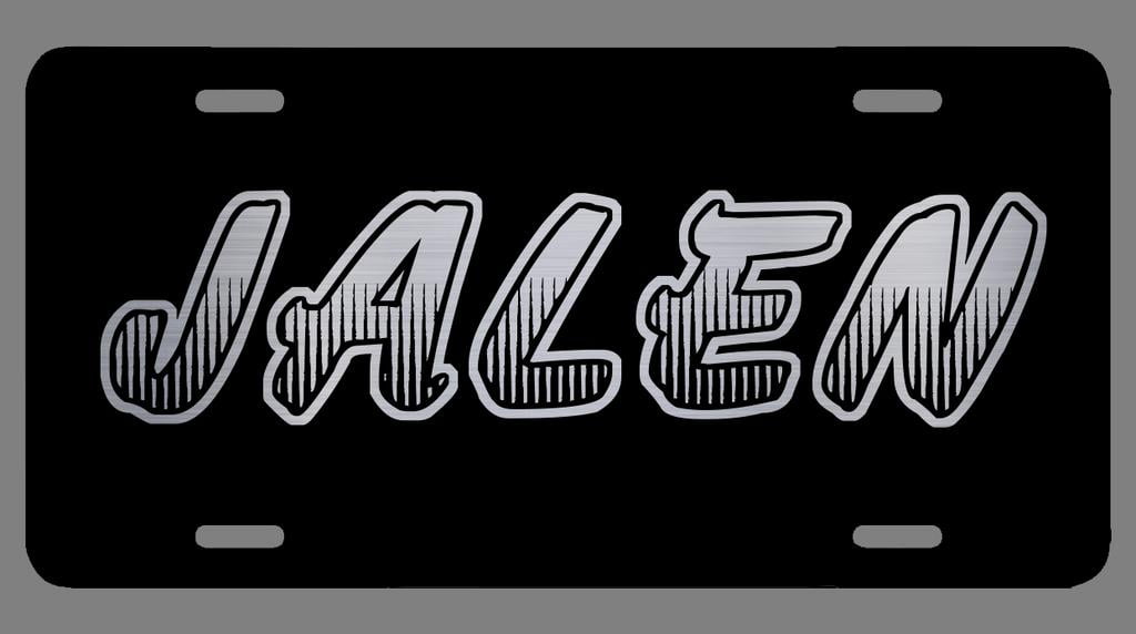 Jalen Name Etched Style License Plate Tag Vanity Novelty Metal | Etched ...