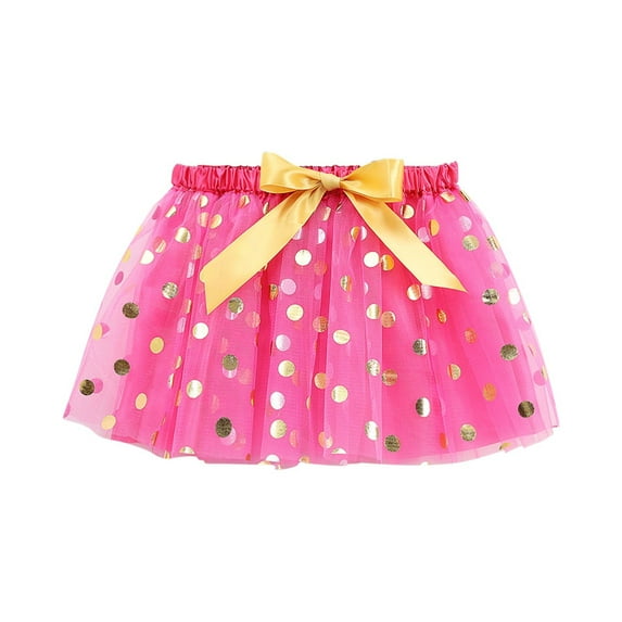 Jalioing Girls Cute Party Skirts Mesh Princess Skirt Cute Dance ...