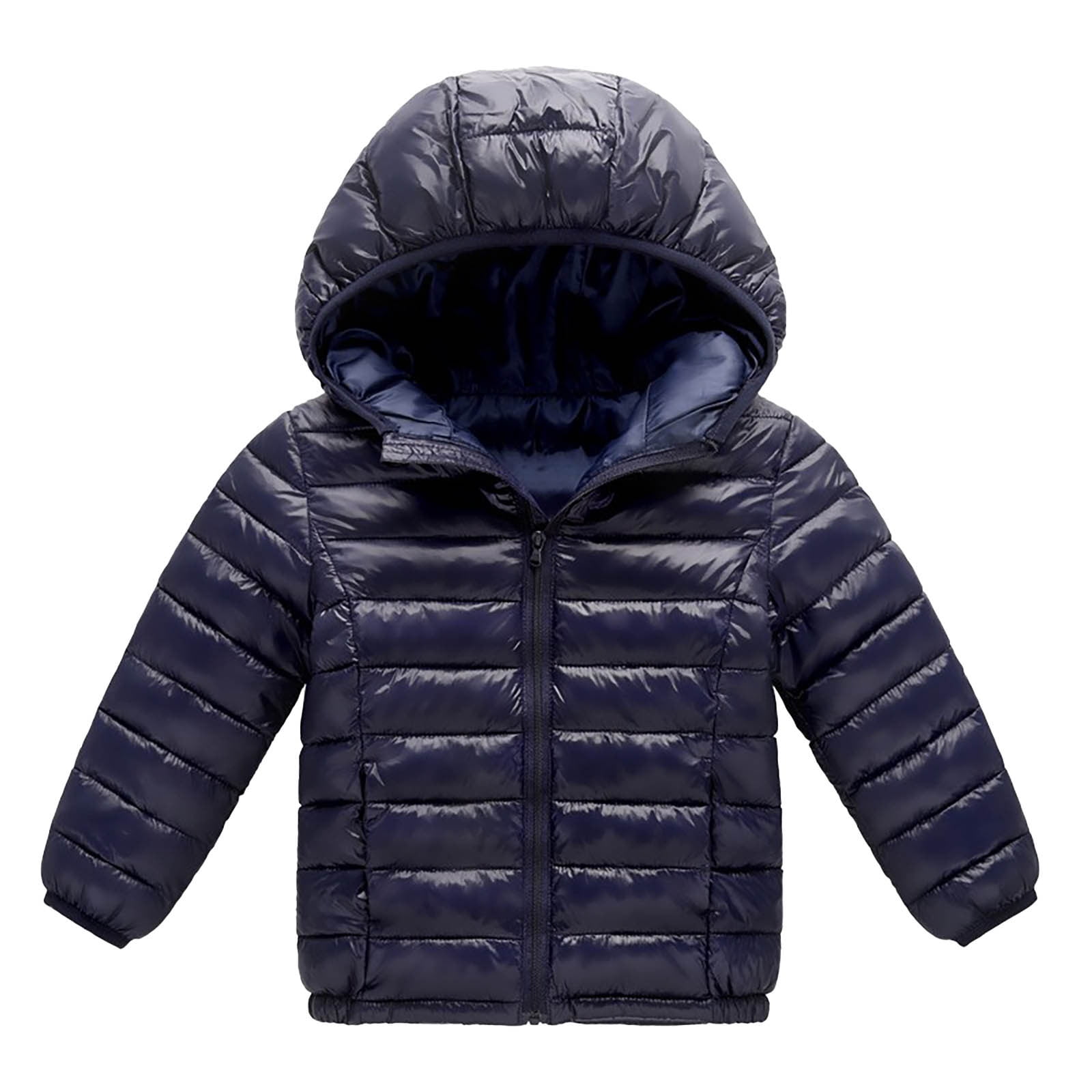 Jalioing Hooded Puffer Jacket for Kids Lightweight Winter Coat Girls Boys Warm Down Jacket with ...