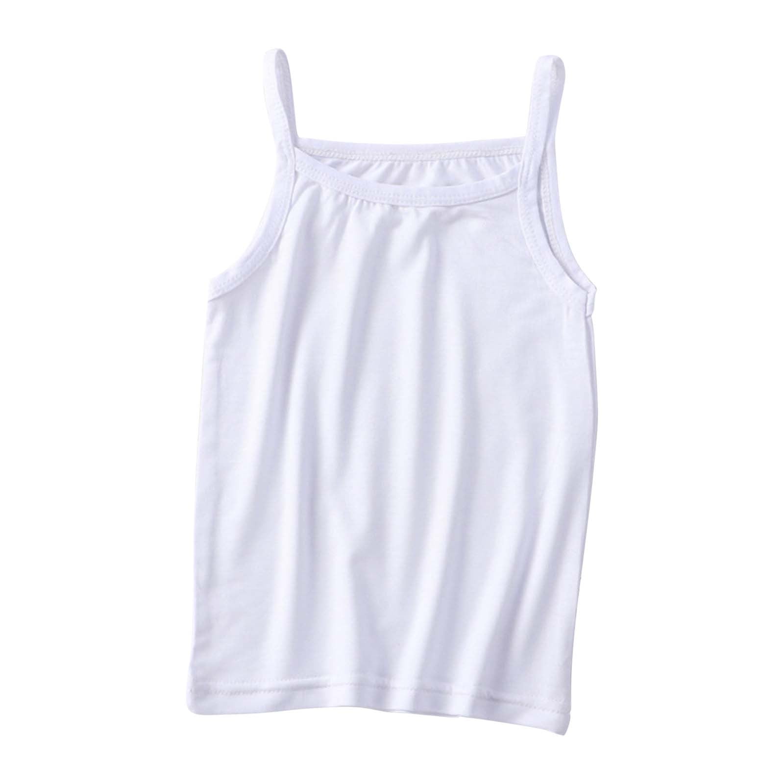 Jalioing Kid Girls Camisole Top Stretch Breathable Cami Tank Summer ...