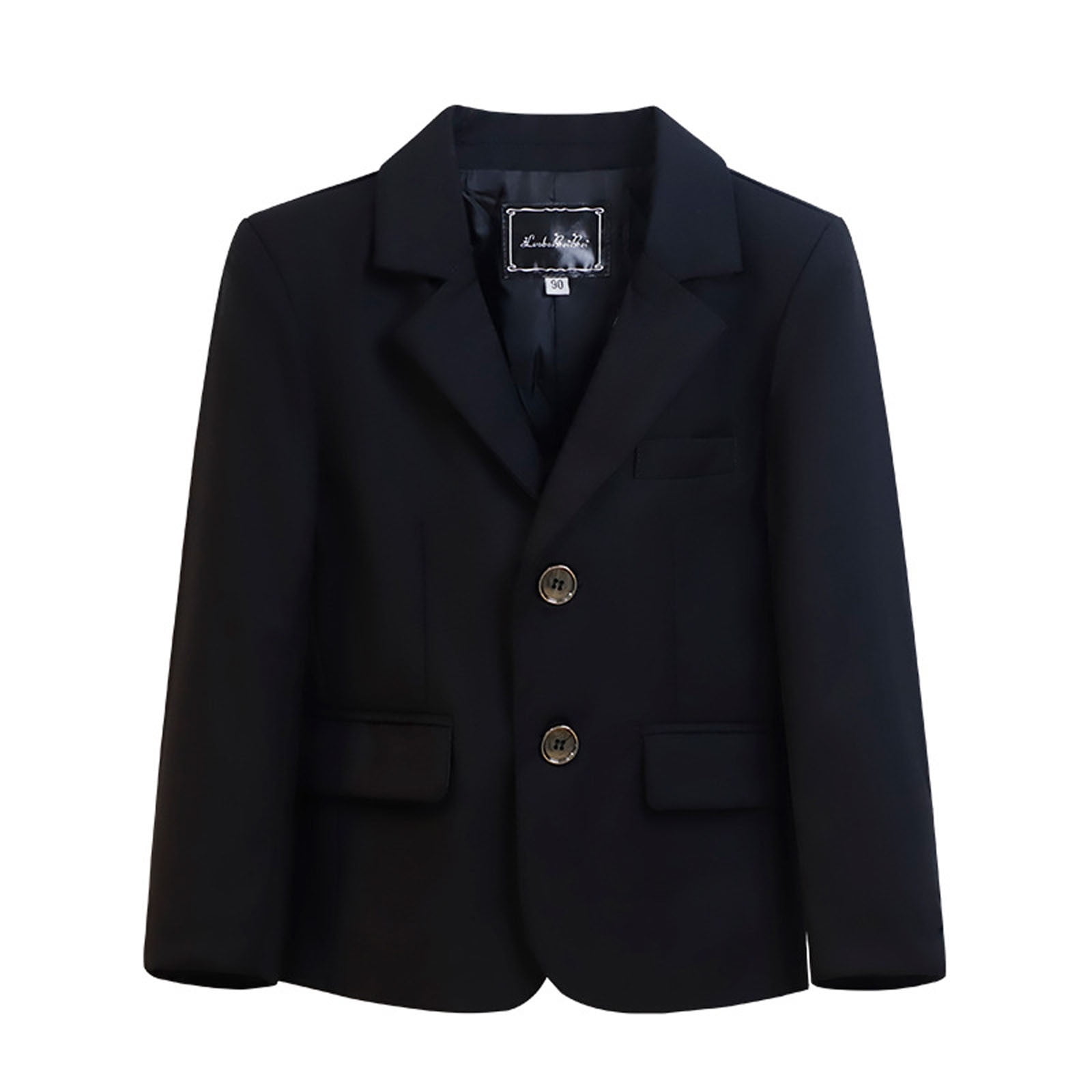 Jalioing Kids Blazer Single Breasted Formal Suit Jacket Dressy Casual Slim Blazers Boys School ...