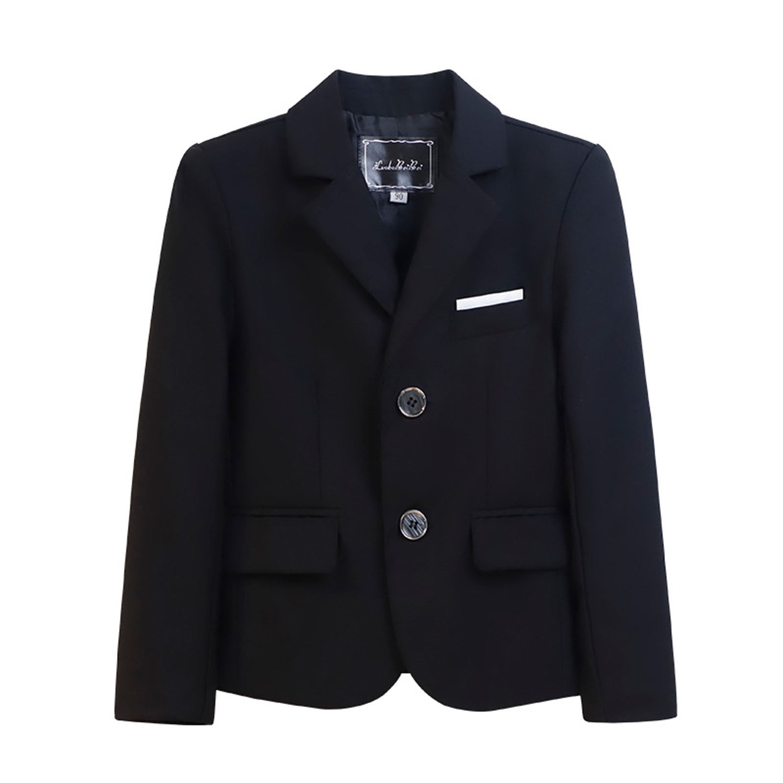 Jalioing Kids Blazer Single Breasted Formal Suit Jacket Dressy Casual ...