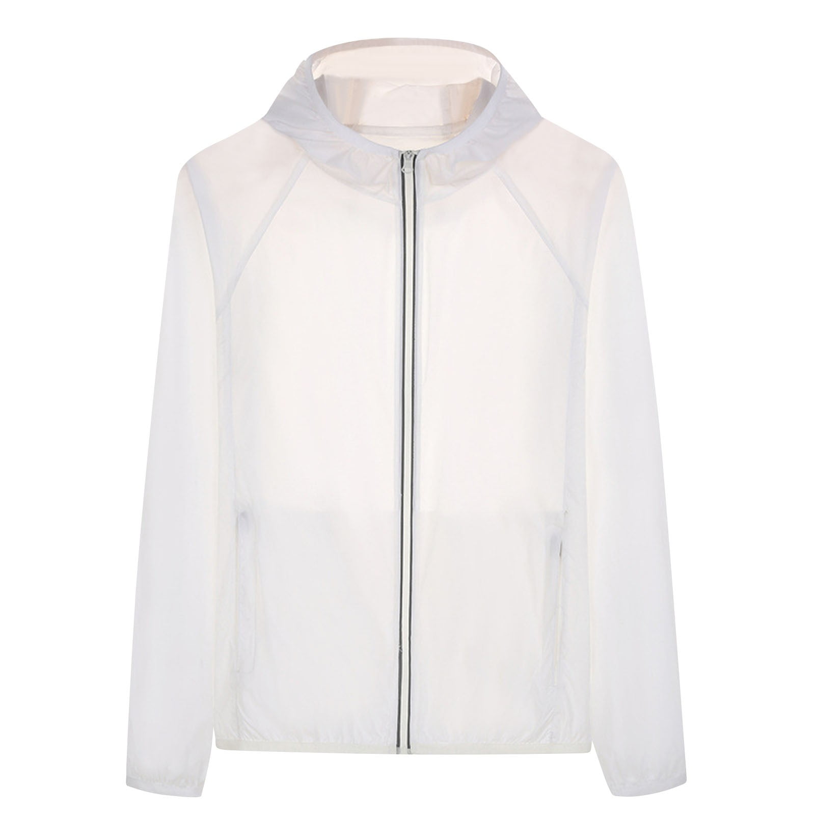 Jalioing Lightweight Outdoor Athletic Jacket for Women Full Zipper Up Waterproof Sun Protection ...