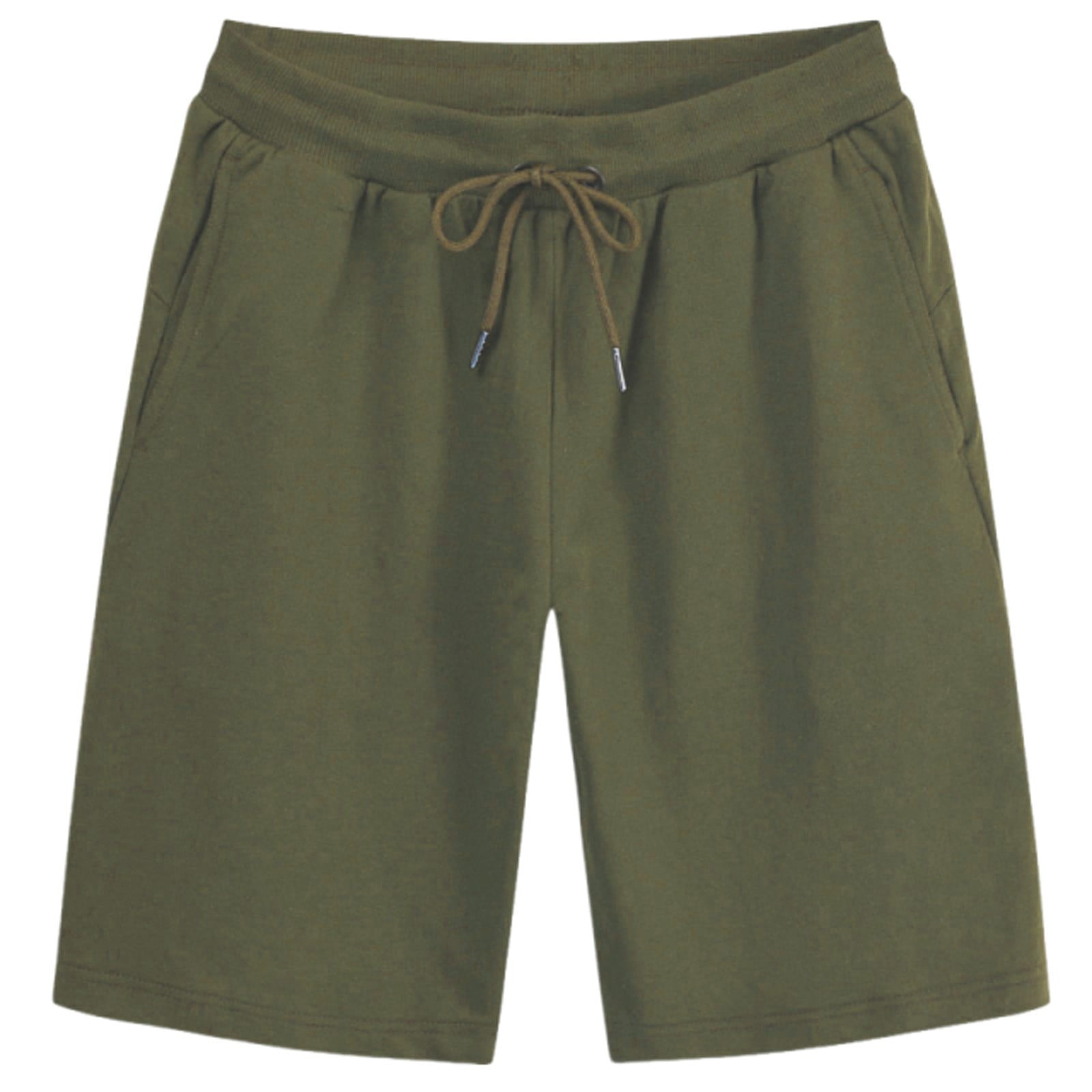 Jalioing Summer Sweat Shorts for Men Lightweight Elastic Drawstring ...