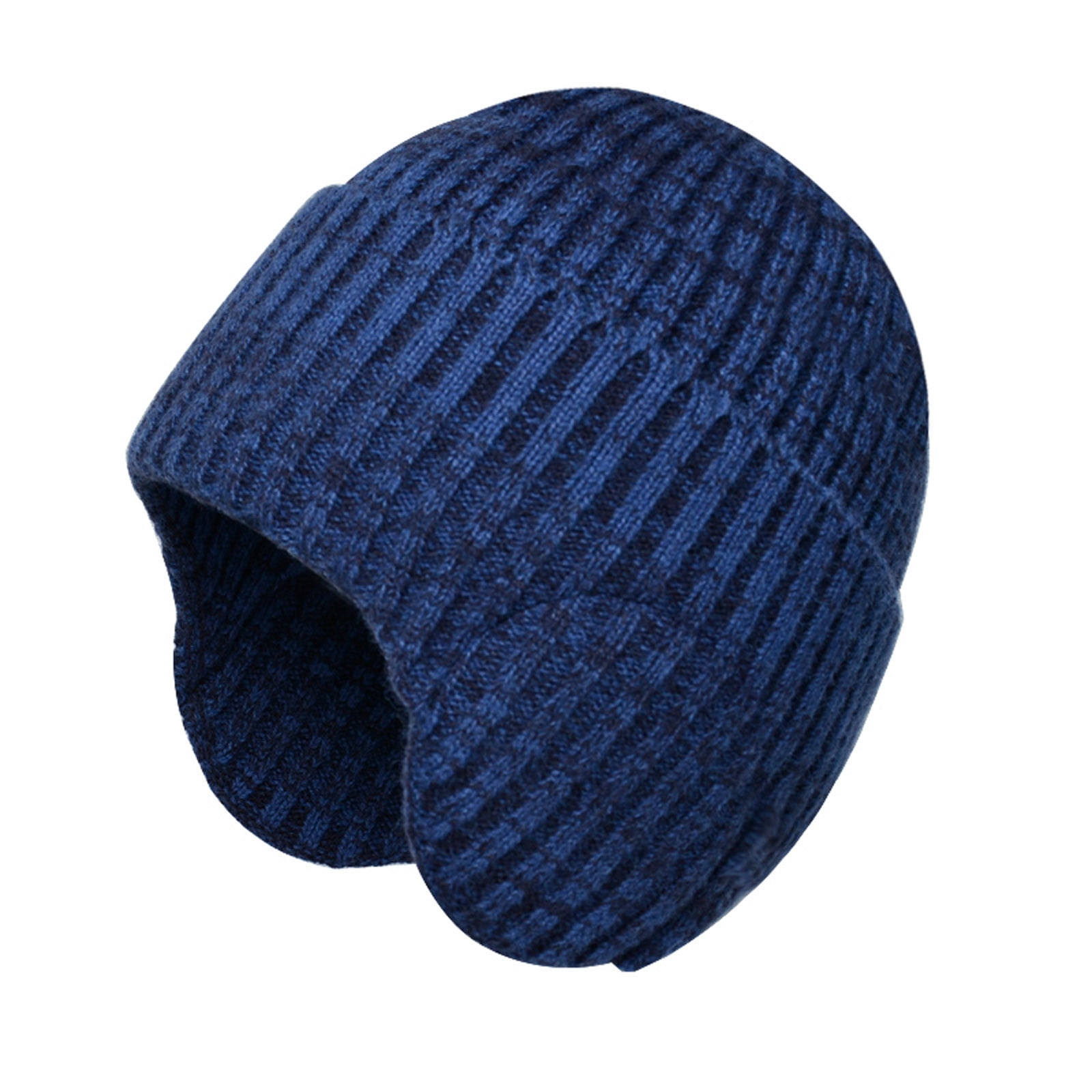 Jalioing Thermal Beanie for Women and Men Ear Flaps Knitted Beanie Hat ...