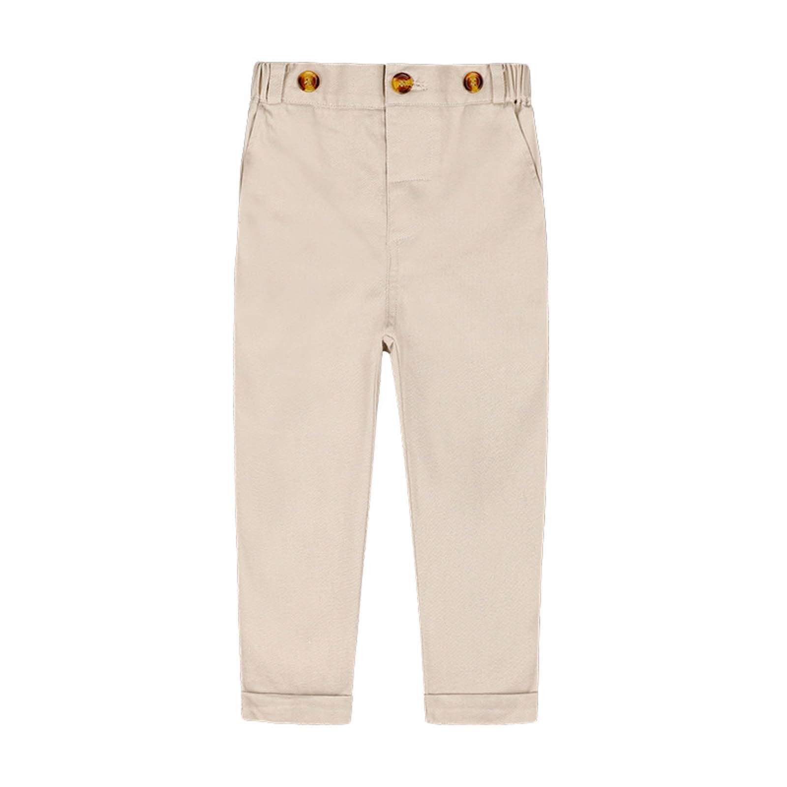 Jalioing Toddler Kids Boys Suit Pant School Uniform Dress Pants Solid ...