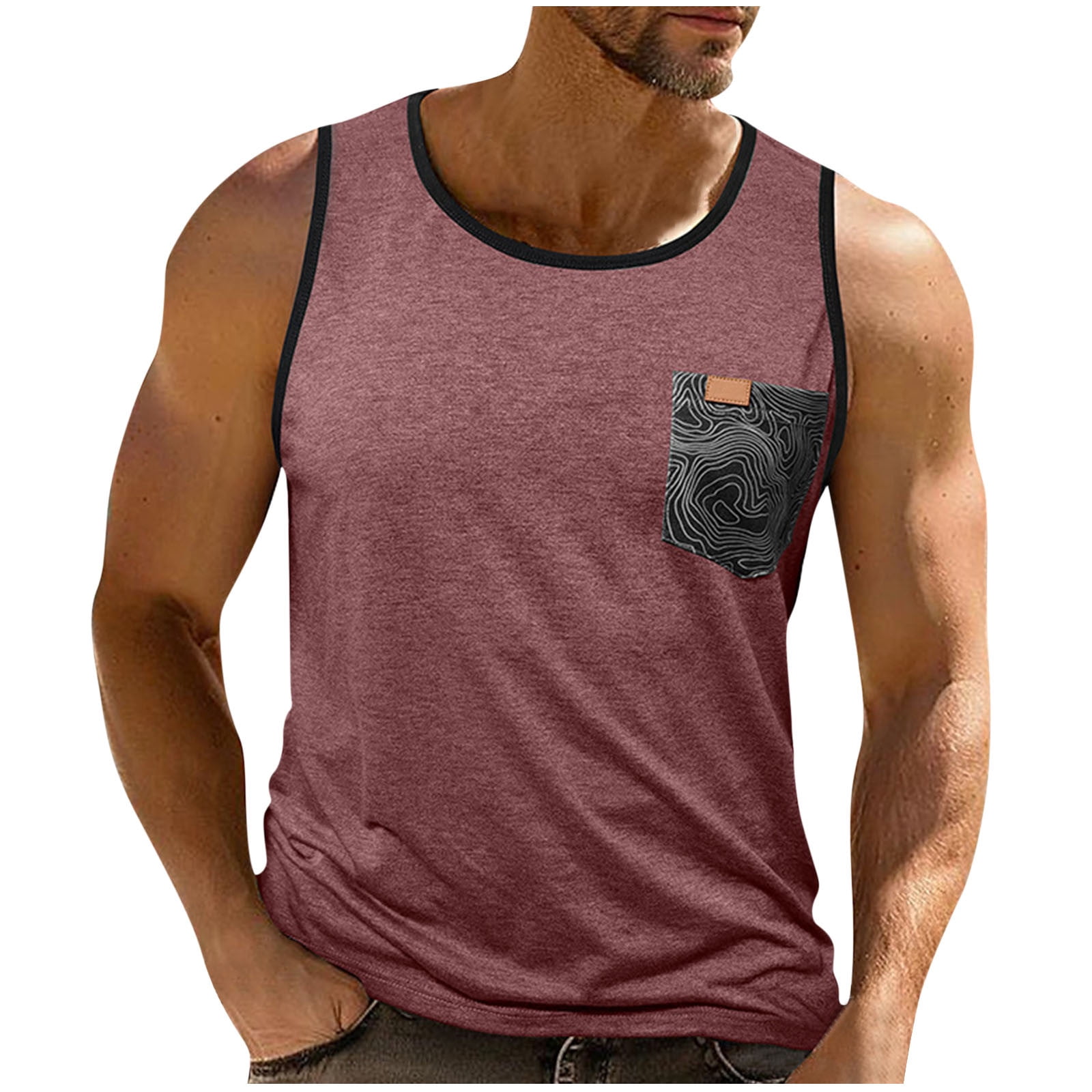 Jalioing Training Tank Tops for Men Sleeveless Workout Muscle Tops ...