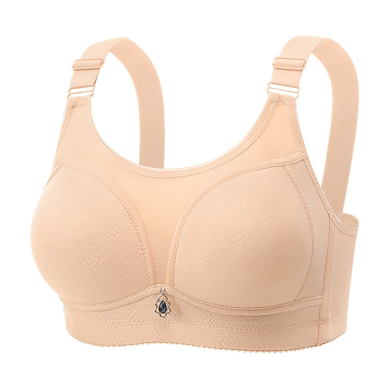 Jalioing Women's Bra Wireless Full Coverage Everyday Bra Supportive ...