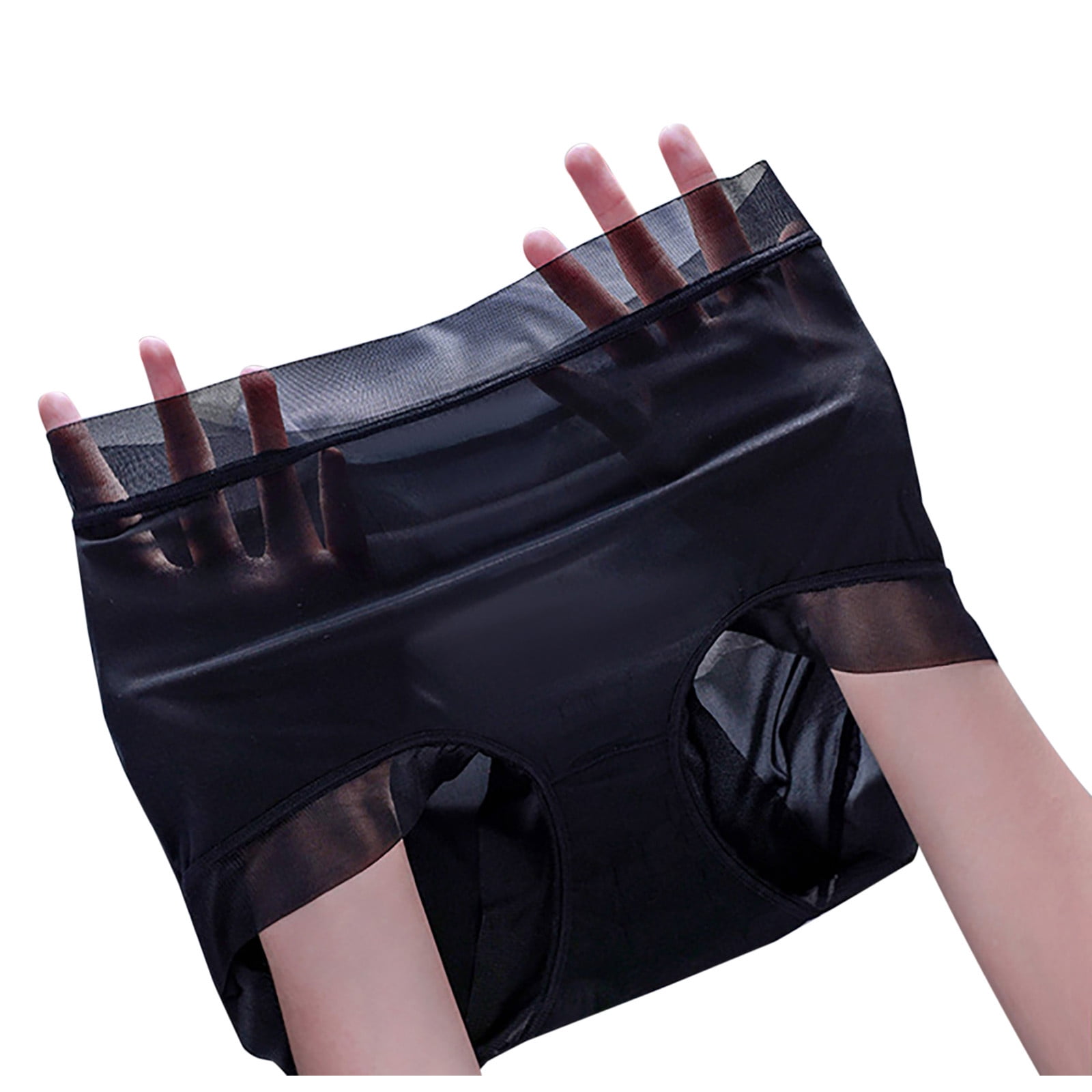 Jalioing Womens Ice Silk Seamless Panties See-Through Panty Ultra-Thin ...