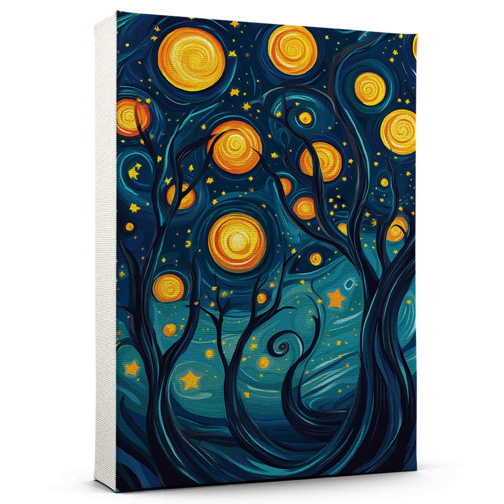 Jalisco Travel Canvas Art Print, Mexico Wall Canvas Starry Night ...