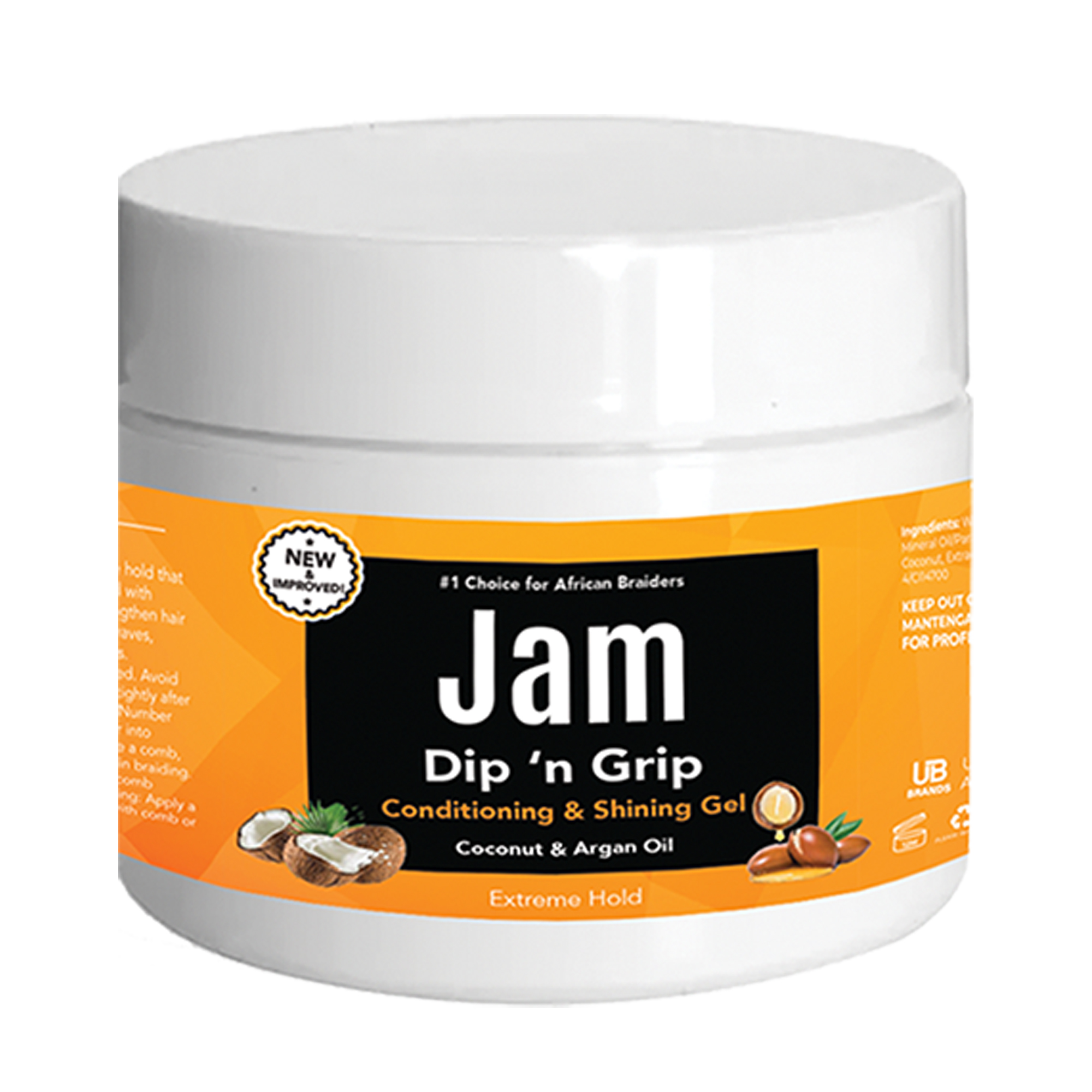 Jam Dip n Grip Argan and Coconut Oil Dandruff Relief Conditioning Gel ...