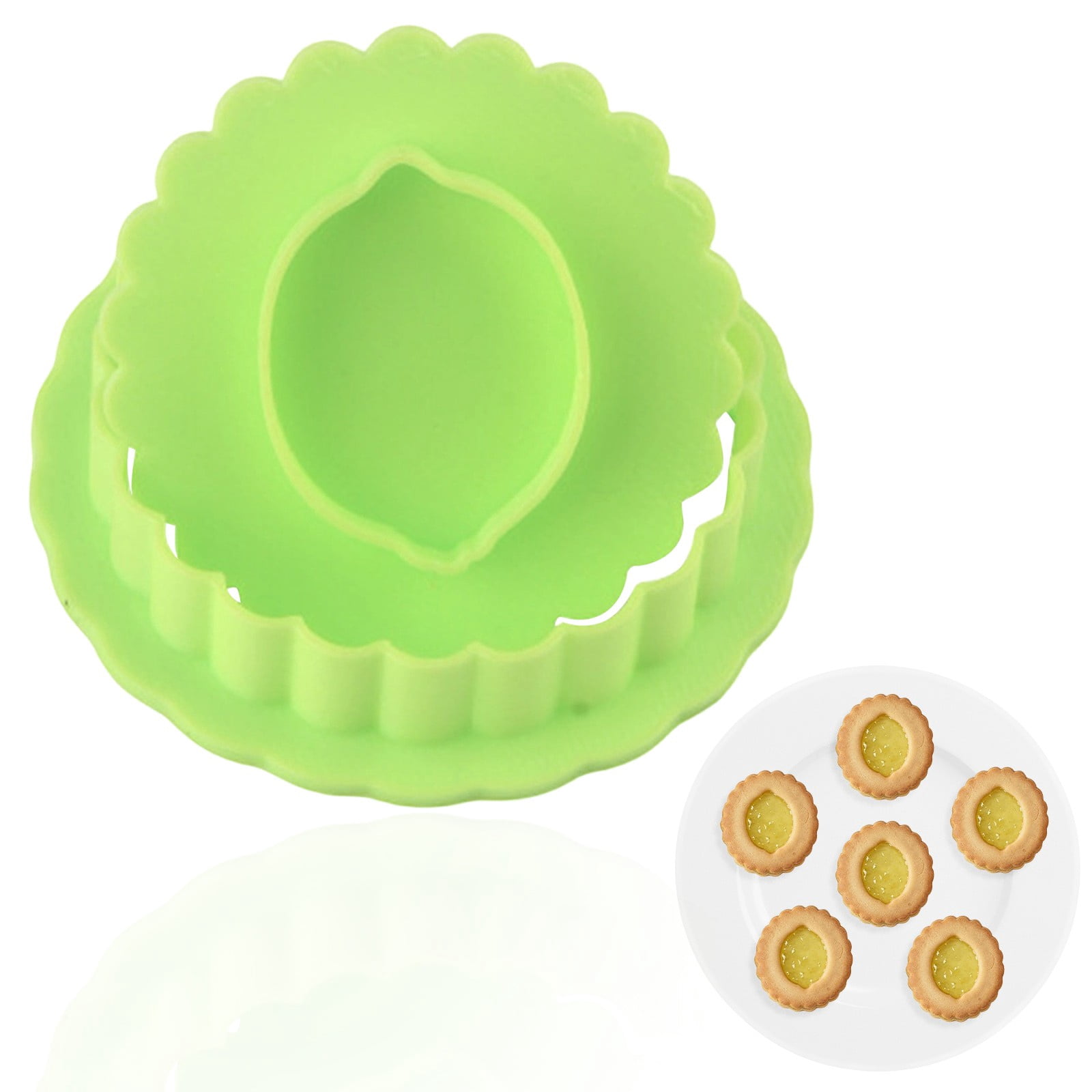 Jam Filling Cookie Cutter Mold, Fruit Pattern Pastry Stamping Tool, 2. ...