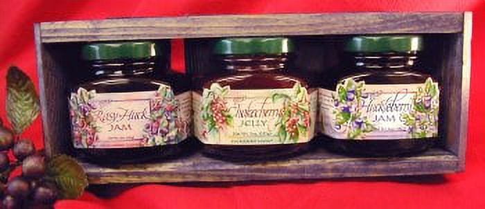 Jam & Jelly 3 DEF29 different 5oz Jar Handcrafted Gift Crate, this Set ...