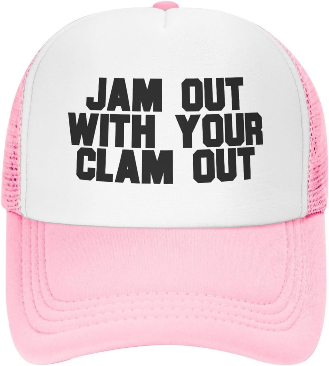 Jam Out with Your Clam Out Trucker Hat Unisex Adult Hats Adjustable Cap ...
