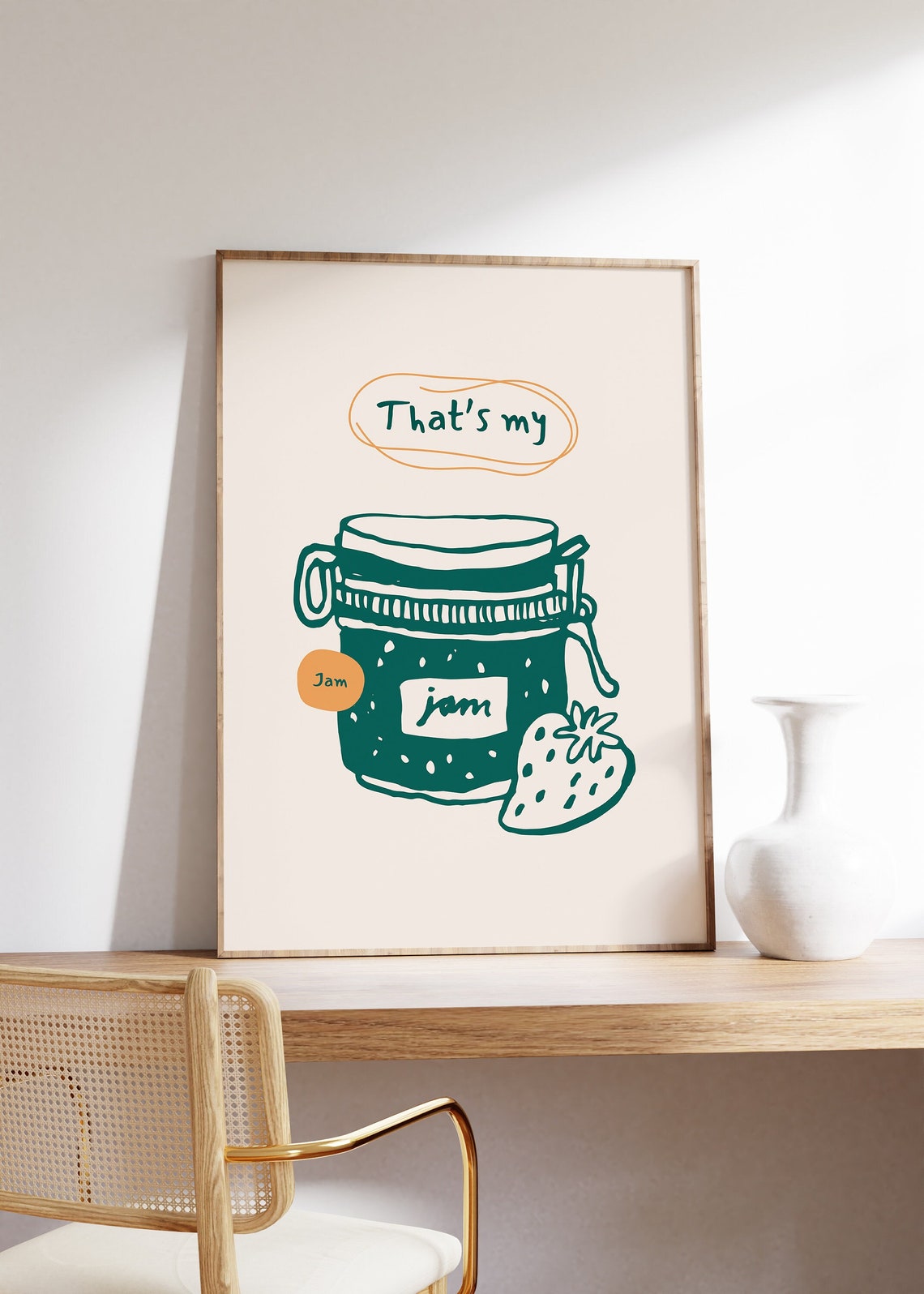 That'S My Jam Print, Retro Baking Print, Baking Wall Art, Bakery Decor ...