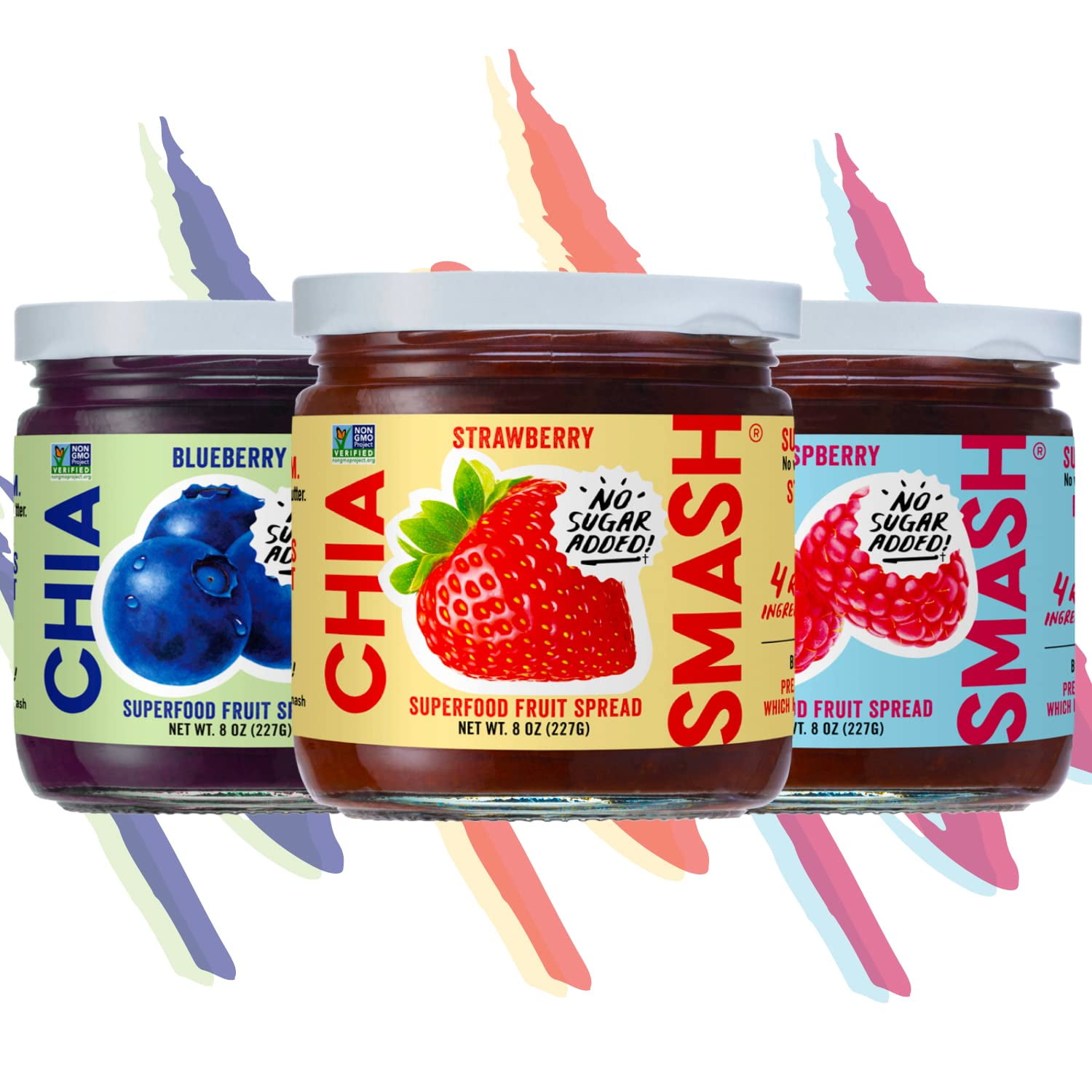 Jam, Variety 3-Pack Classics | No Sugar Added, Naturally Sweet Jelly ...